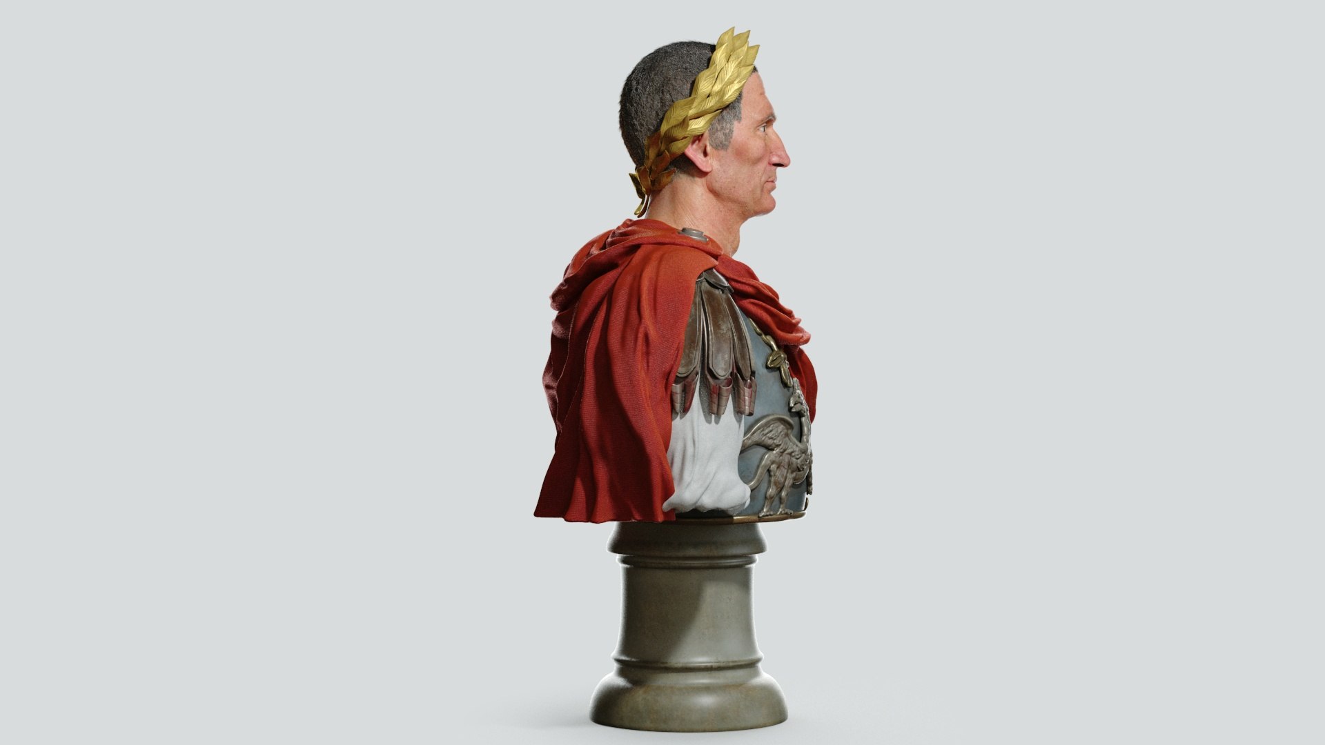 3D Model Julius Caesar Bust - TurboSquid 2397669