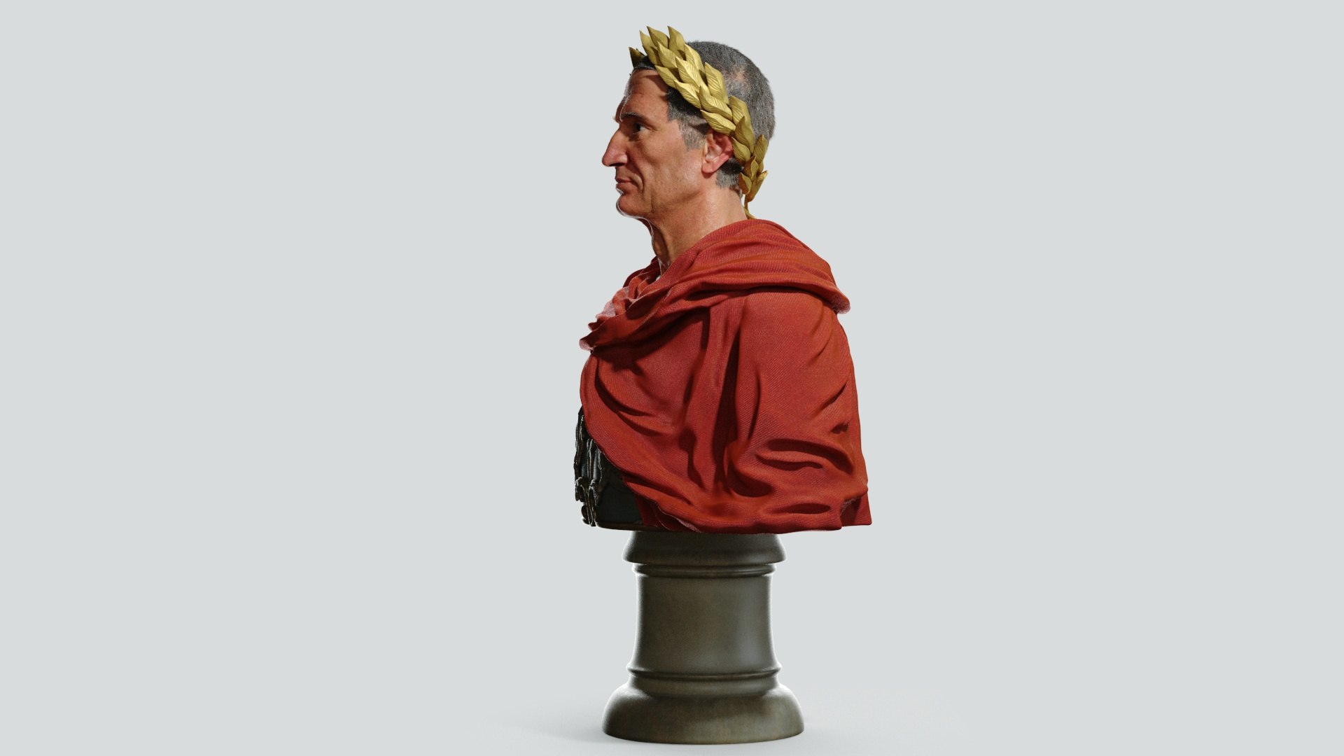 3D Model Julius Caesar Bust - TurboSquid 2397669