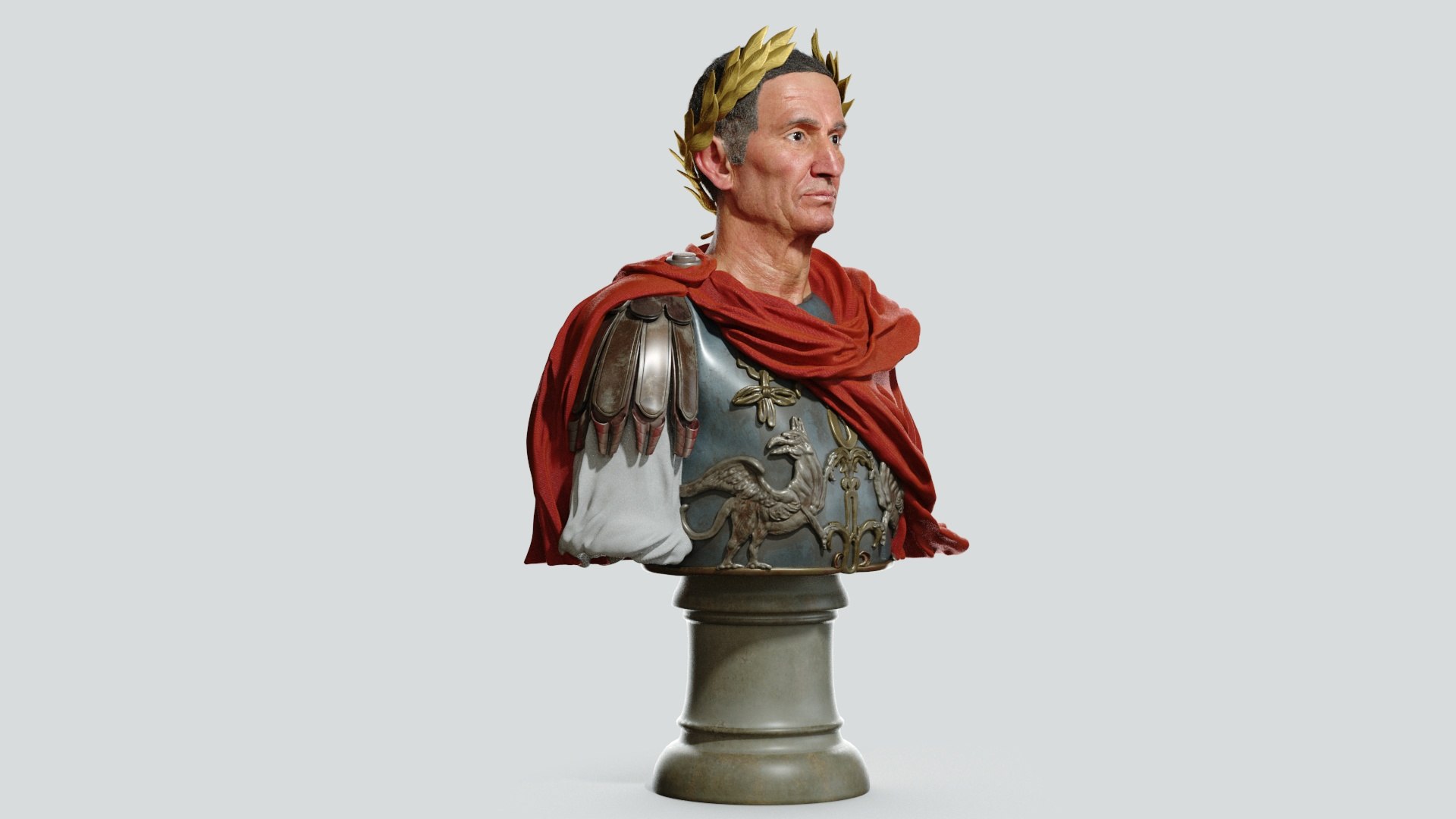 3D Model Julius Caesar Bust - TurboSquid 2397669