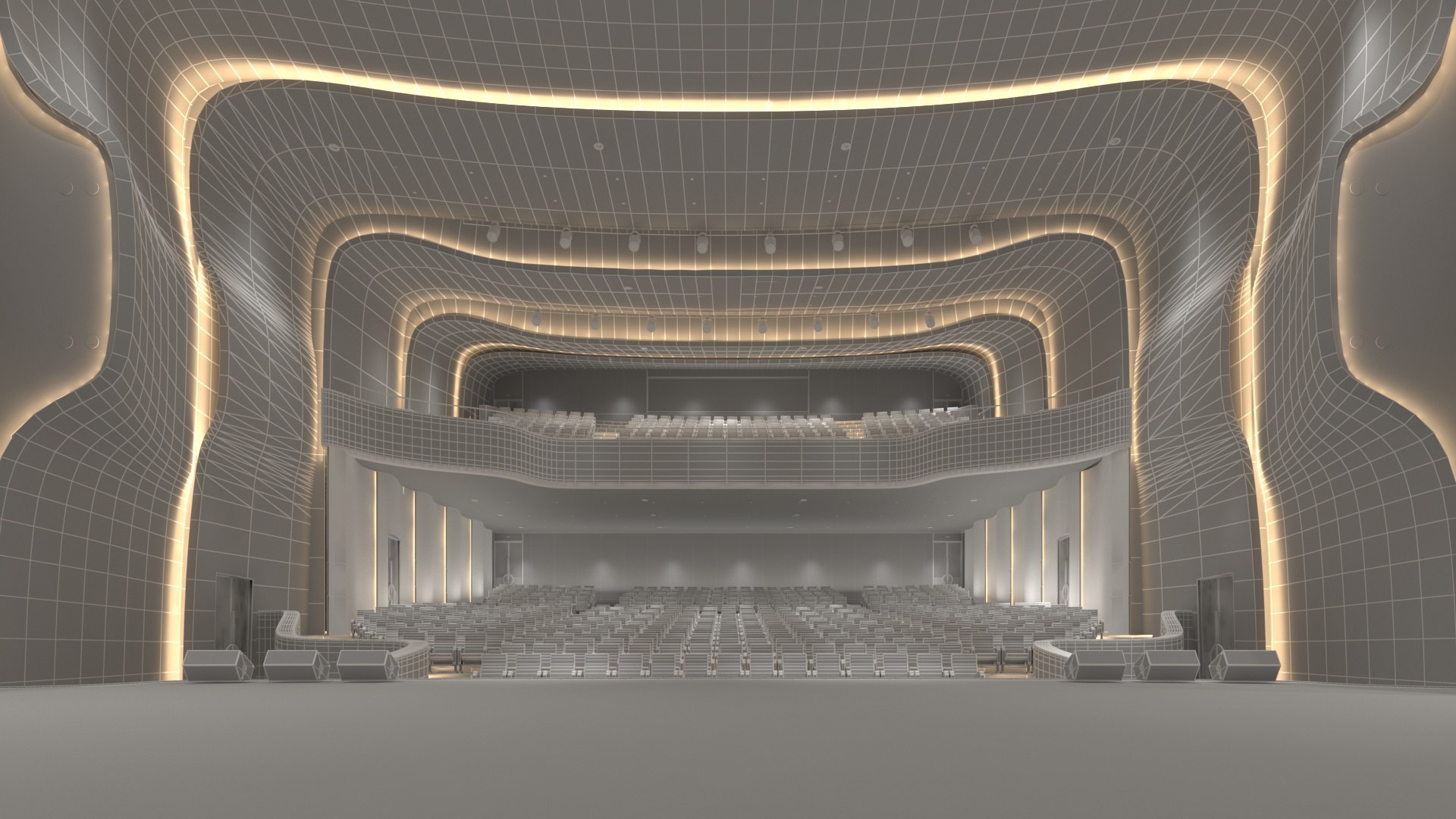 Concert Hall 1 3D Model - TurboSquid 2138429