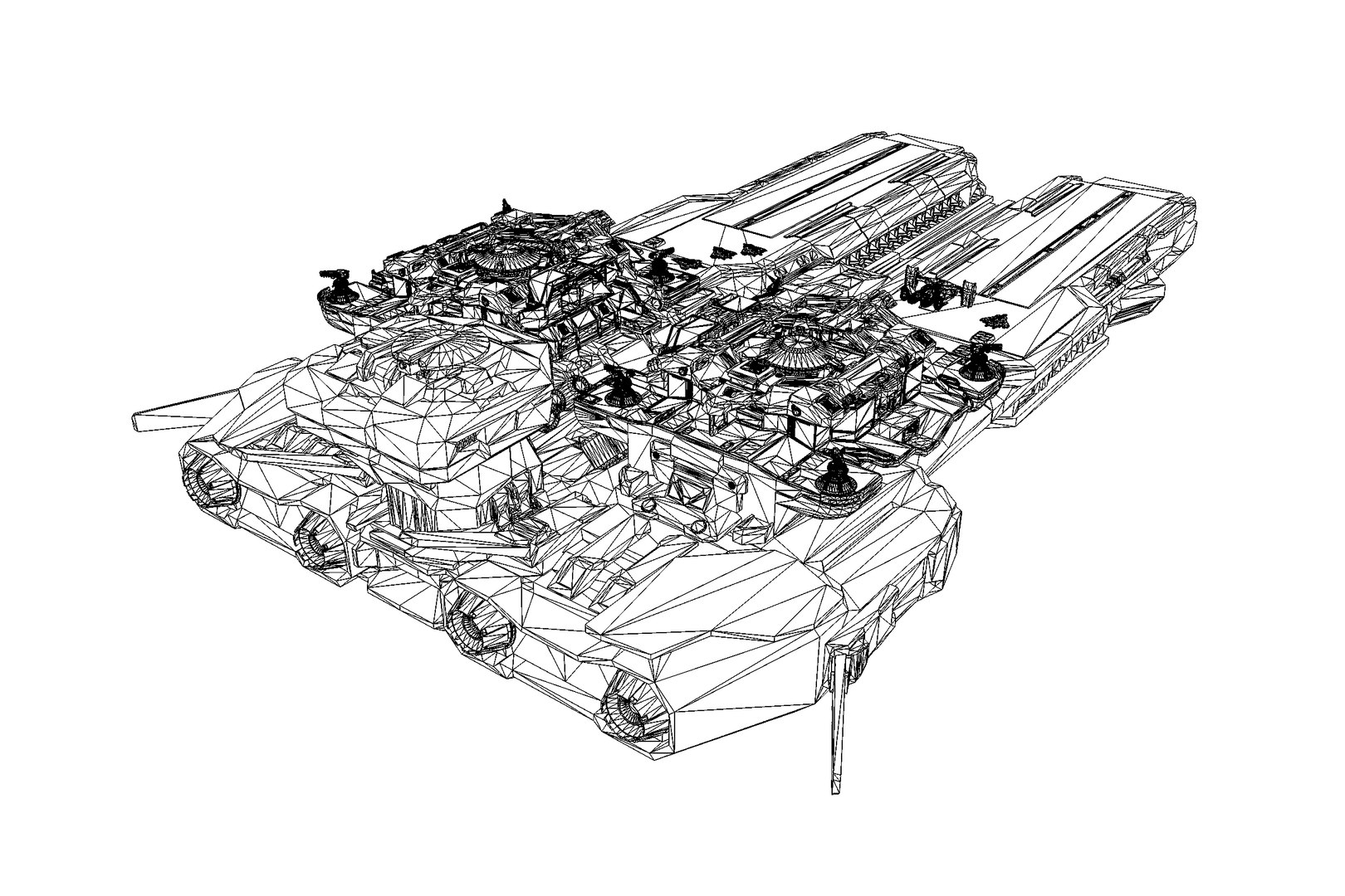 Futuristic Aircraft Base - Low Poly 3D model - TurboSquid 2030167