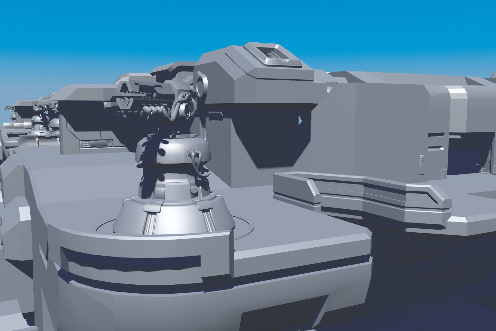 Futuristic Aircraft Base - Low Poly 3D model - TurboSquid 2030167