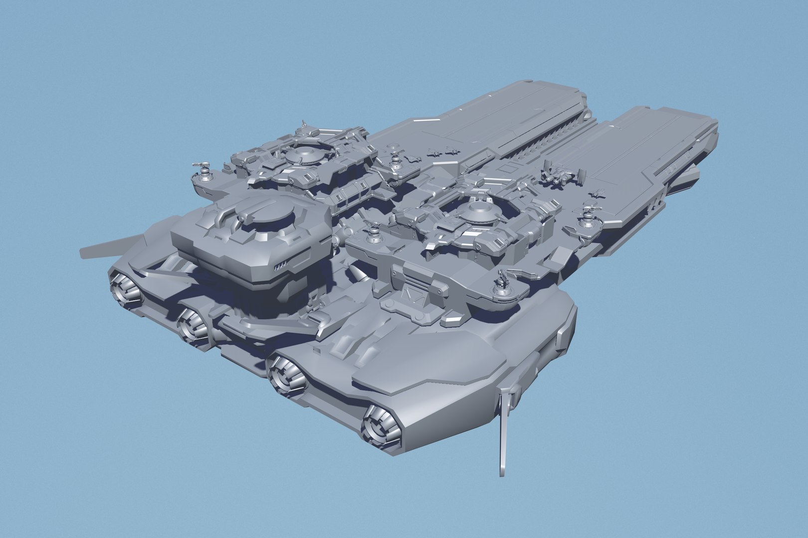 Futuristic Aircraft Base - Low Poly 3D Model - TurboSquid 2030167