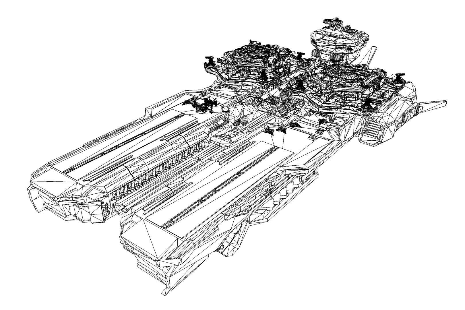 Futuristic Aircraft Base - Low Poly 3D Model - TurboSquid 2030167