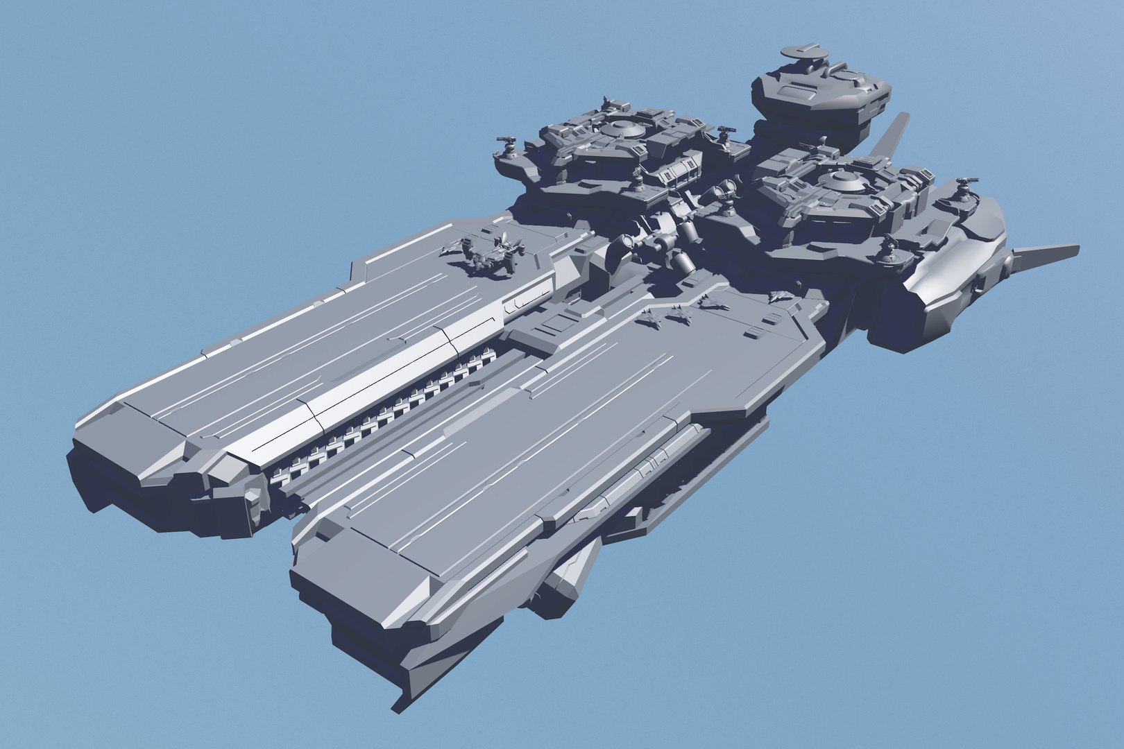 Futuristic Aircraft Base - Low Poly 3D Model - TurboSquid 2030167