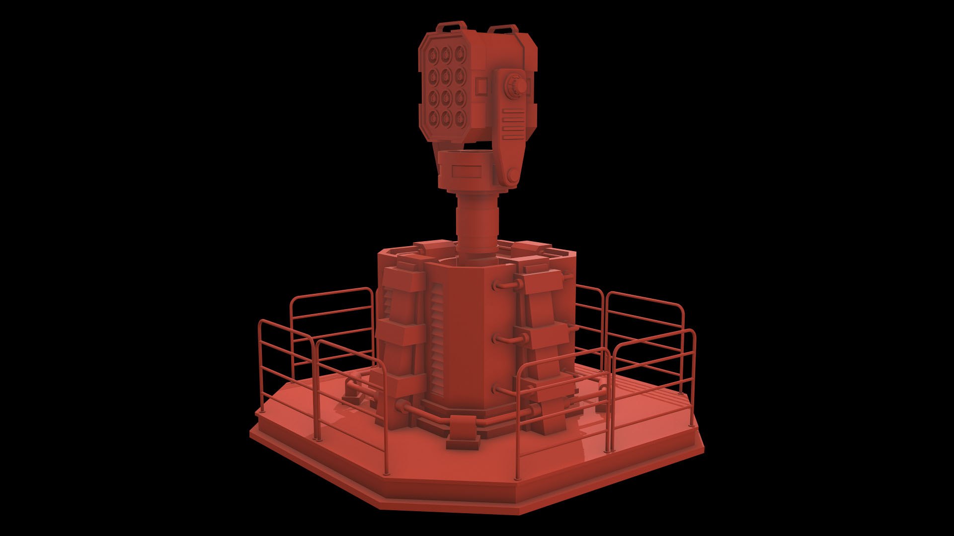 Rusty Turret-1-V1 3D Model - TurboSquid 2300228
