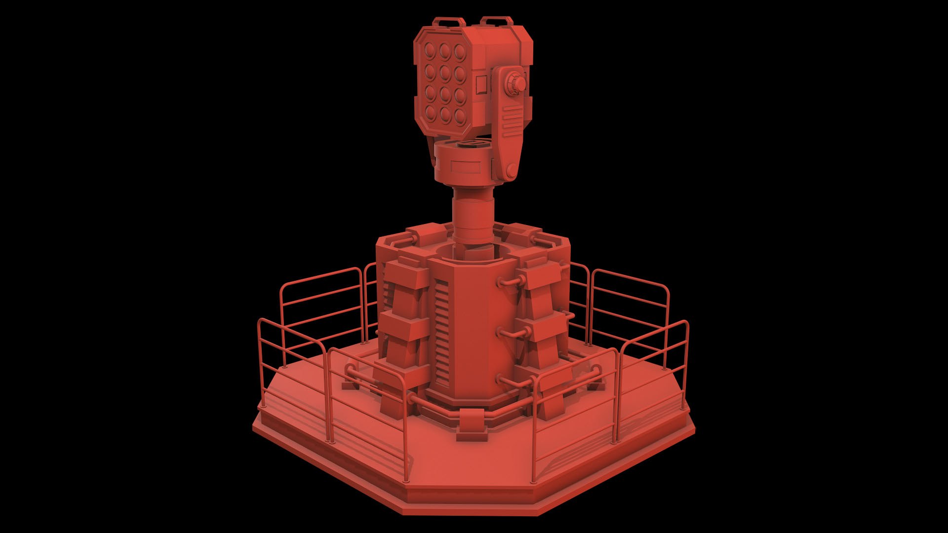 Rusty Turret-1-V1 3D Model - TurboSquid 2300228