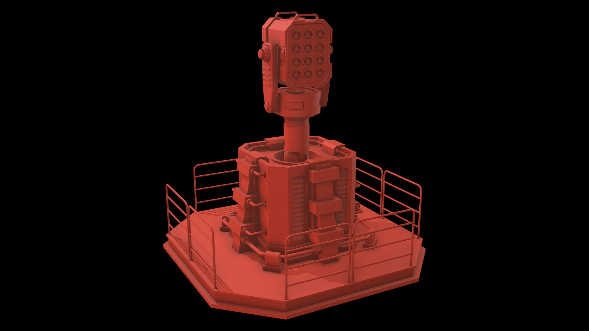 Rusty Turret-1-V1 3D Model - TurboSquid 2300228