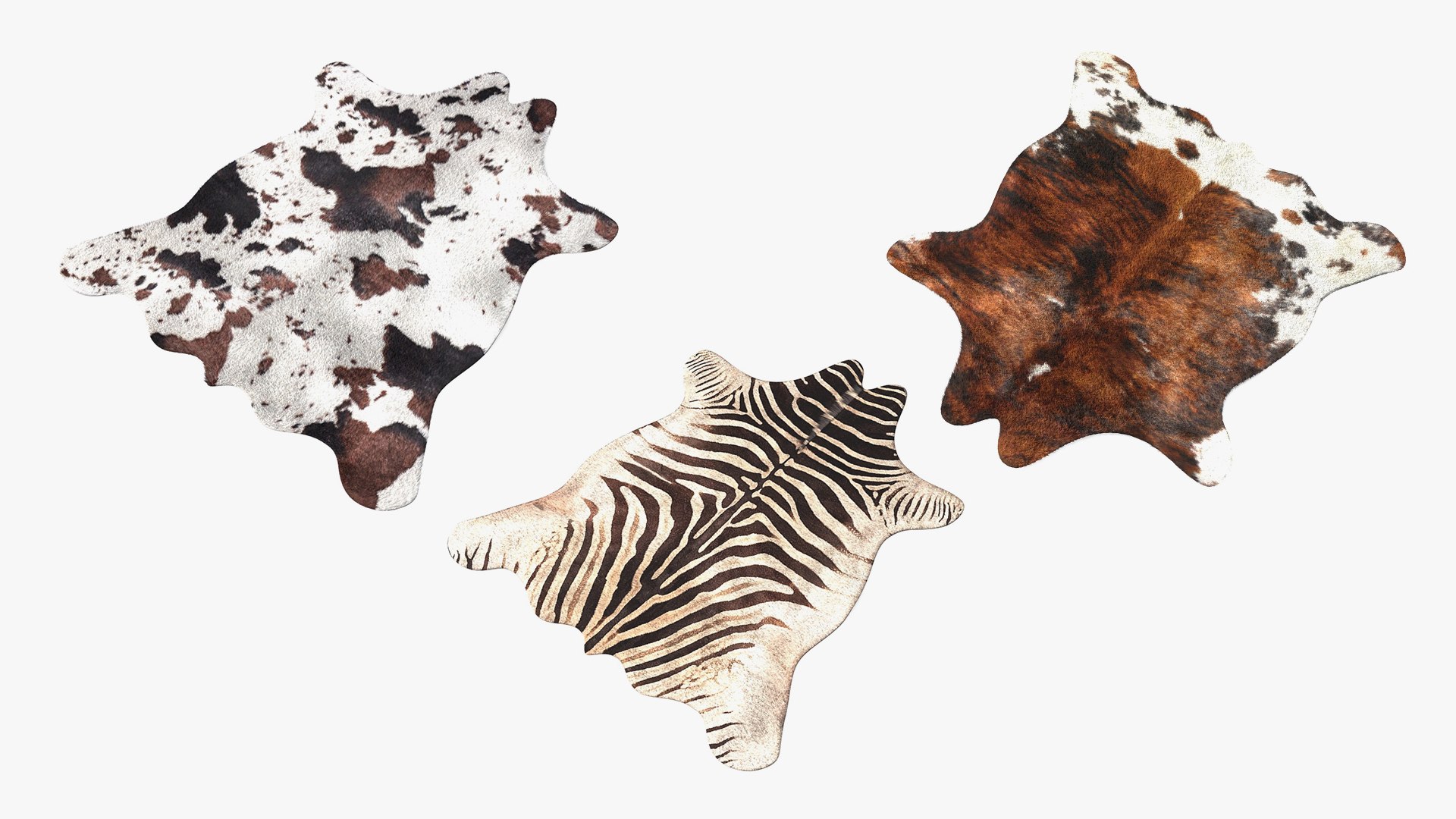 3D Animal Rugs With Fur Collection - TurboSquid 1869014