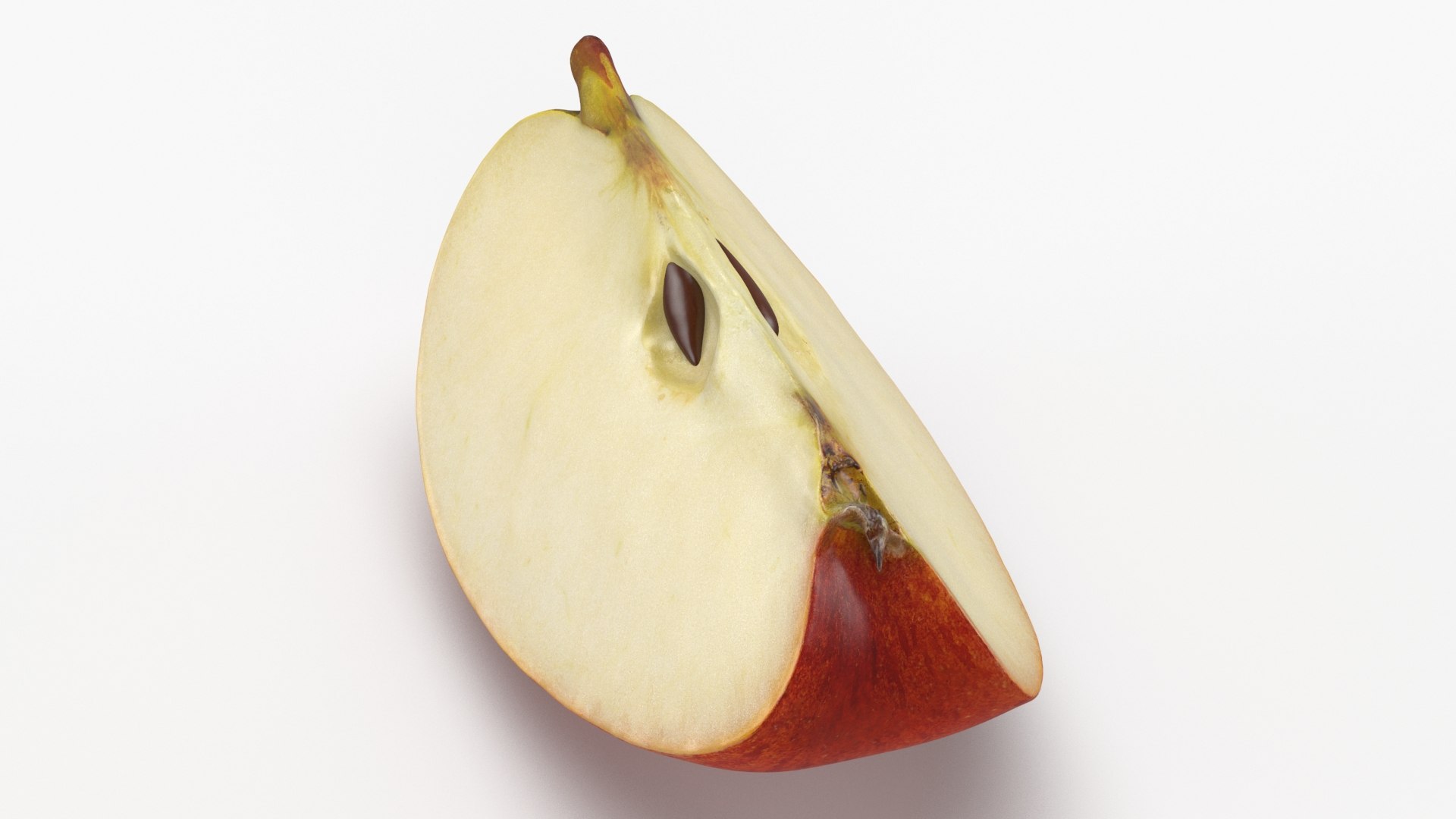 3D Apple Slice - TurboSquid 1762794