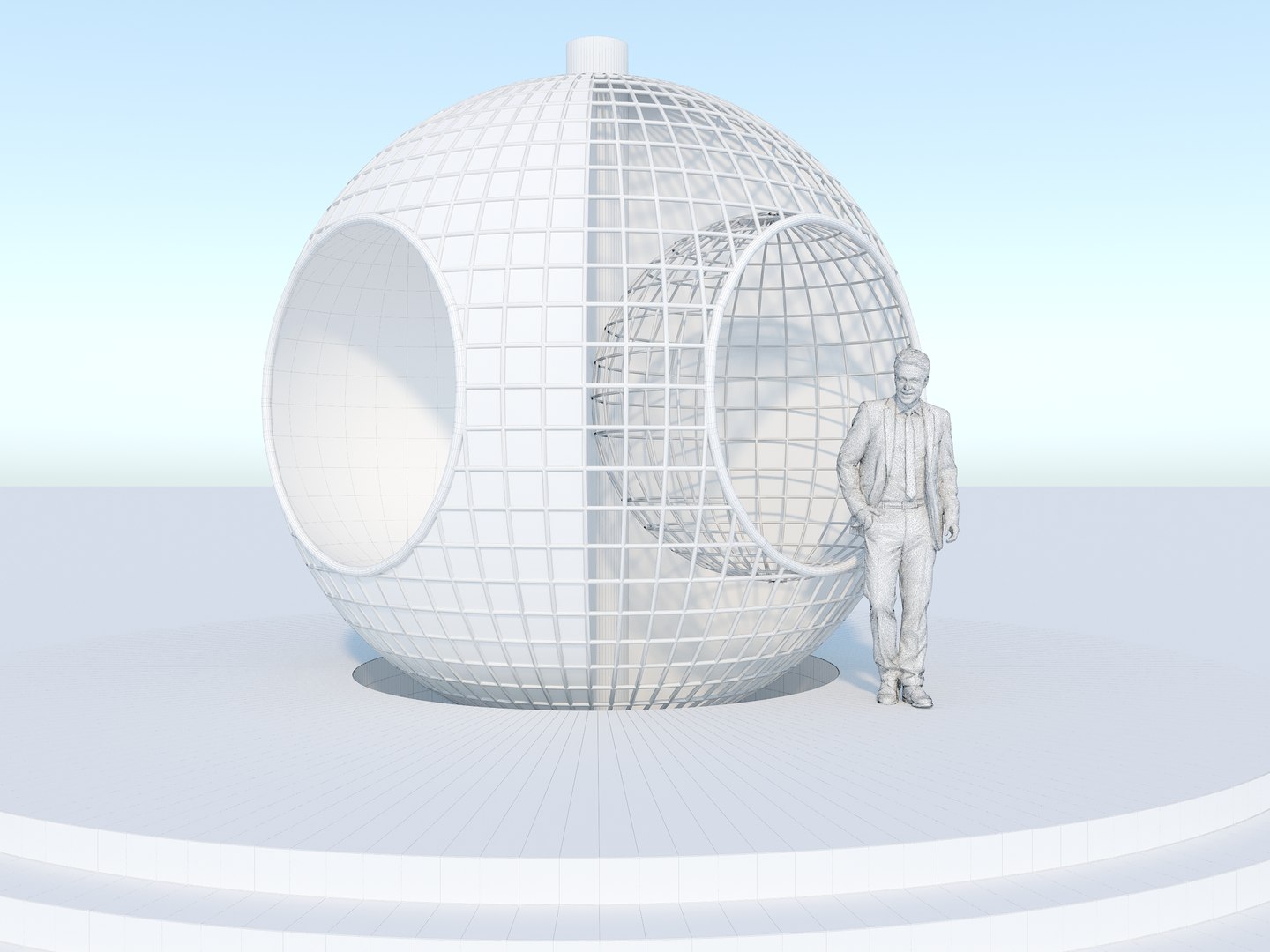 3D Globe Reading Space - TurboSquid 1469920