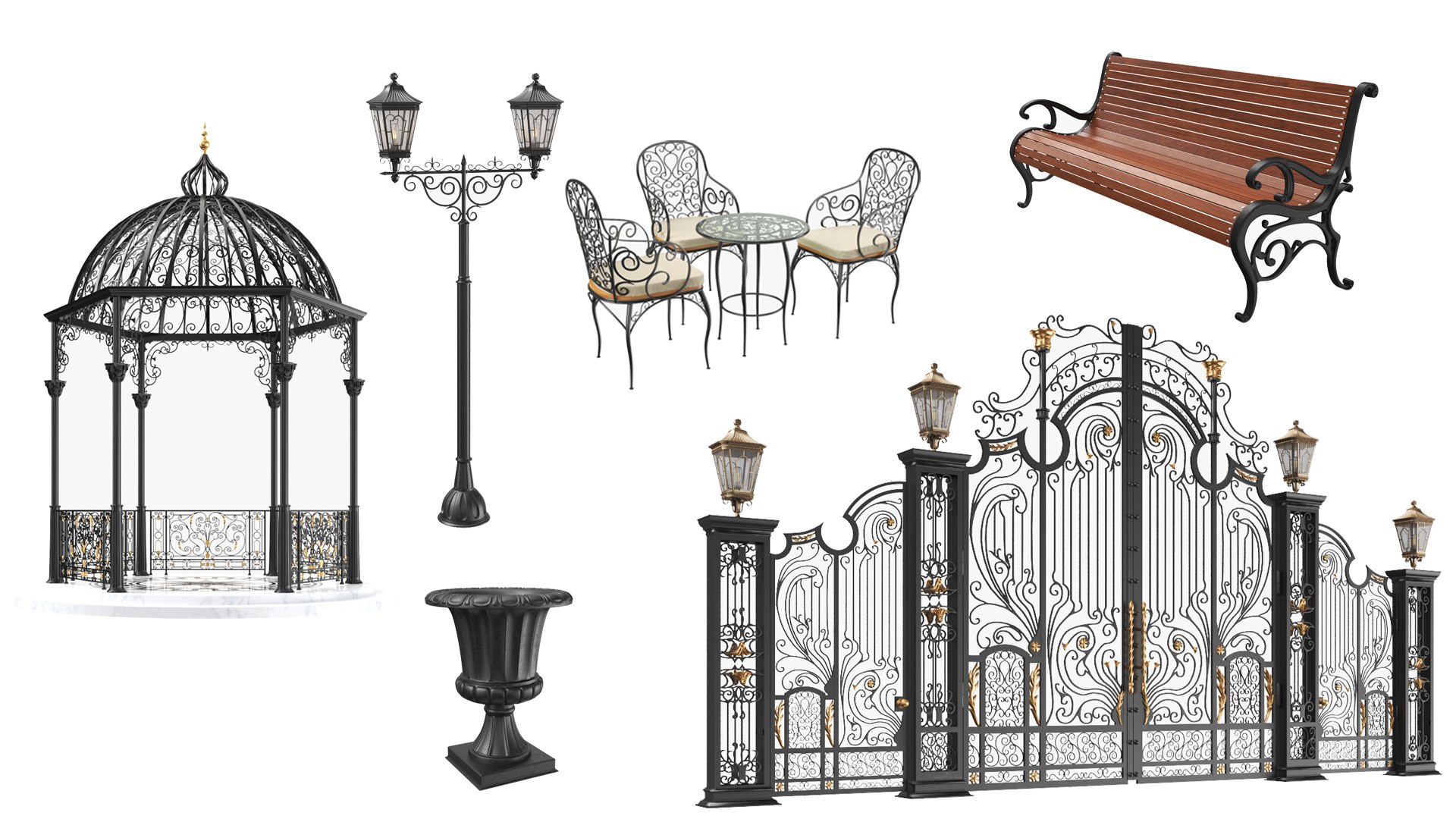 Iron Architectural Elements Collection 3D model - TurboSquid 1718067