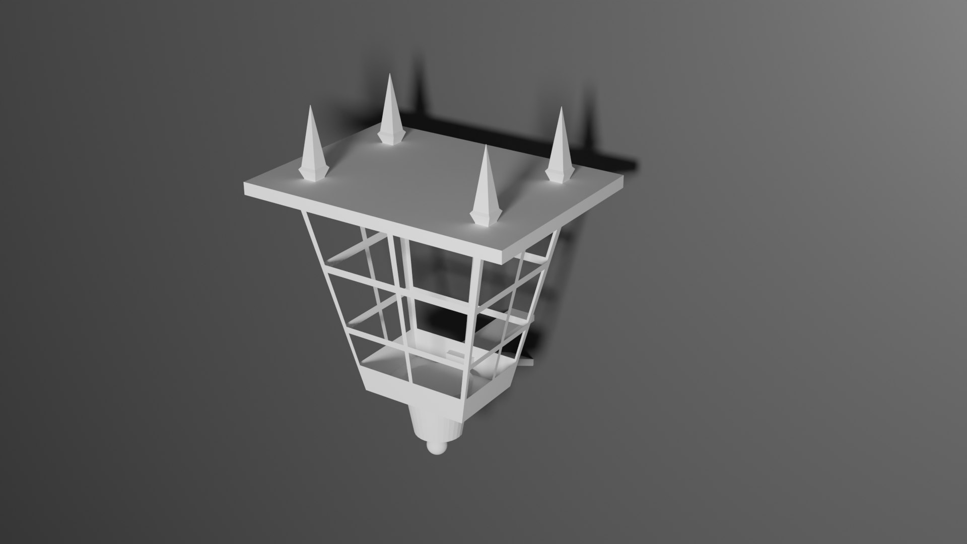 3D Wall Medieval Street Light - Lamp - TurboSquid 1991301