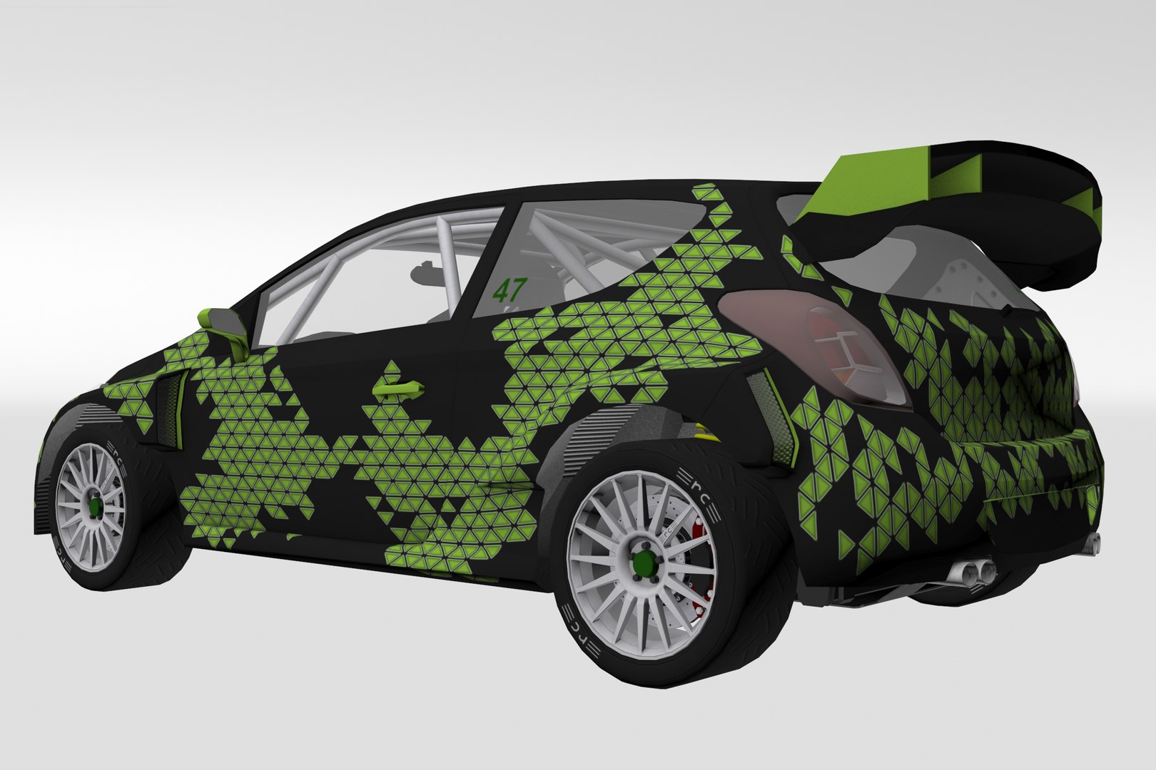 Custom design rally car model - TurboSquid 1532737