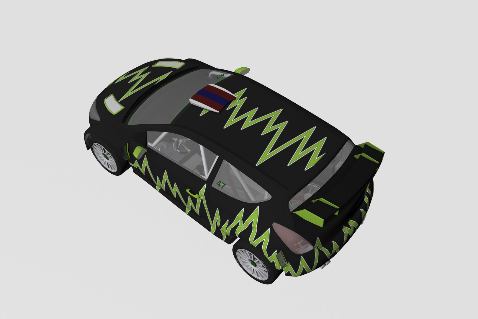 Custom design rally car model - TurboSquid 1532737