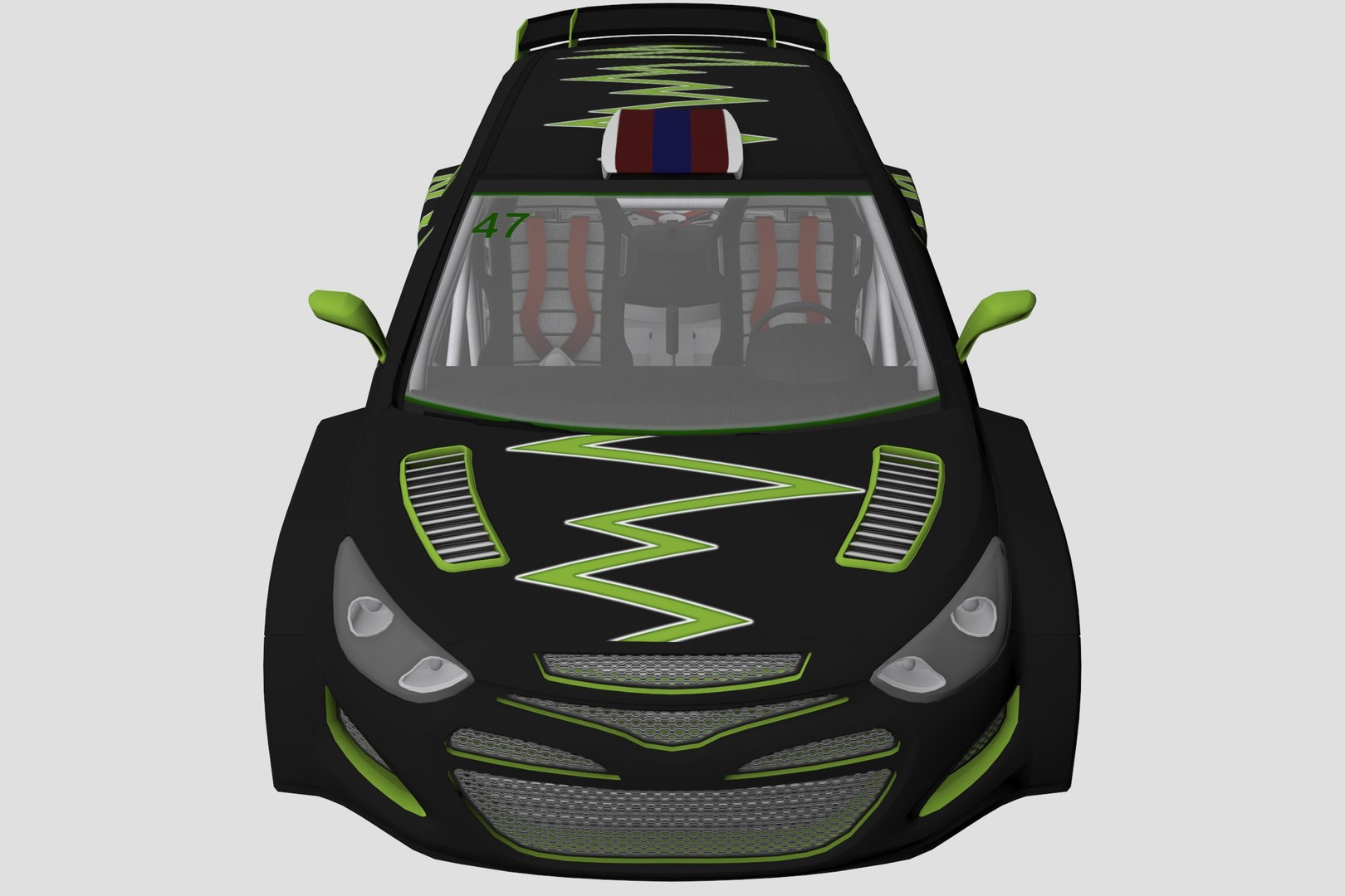 Custom design rally car model - TurboSquid 1532737