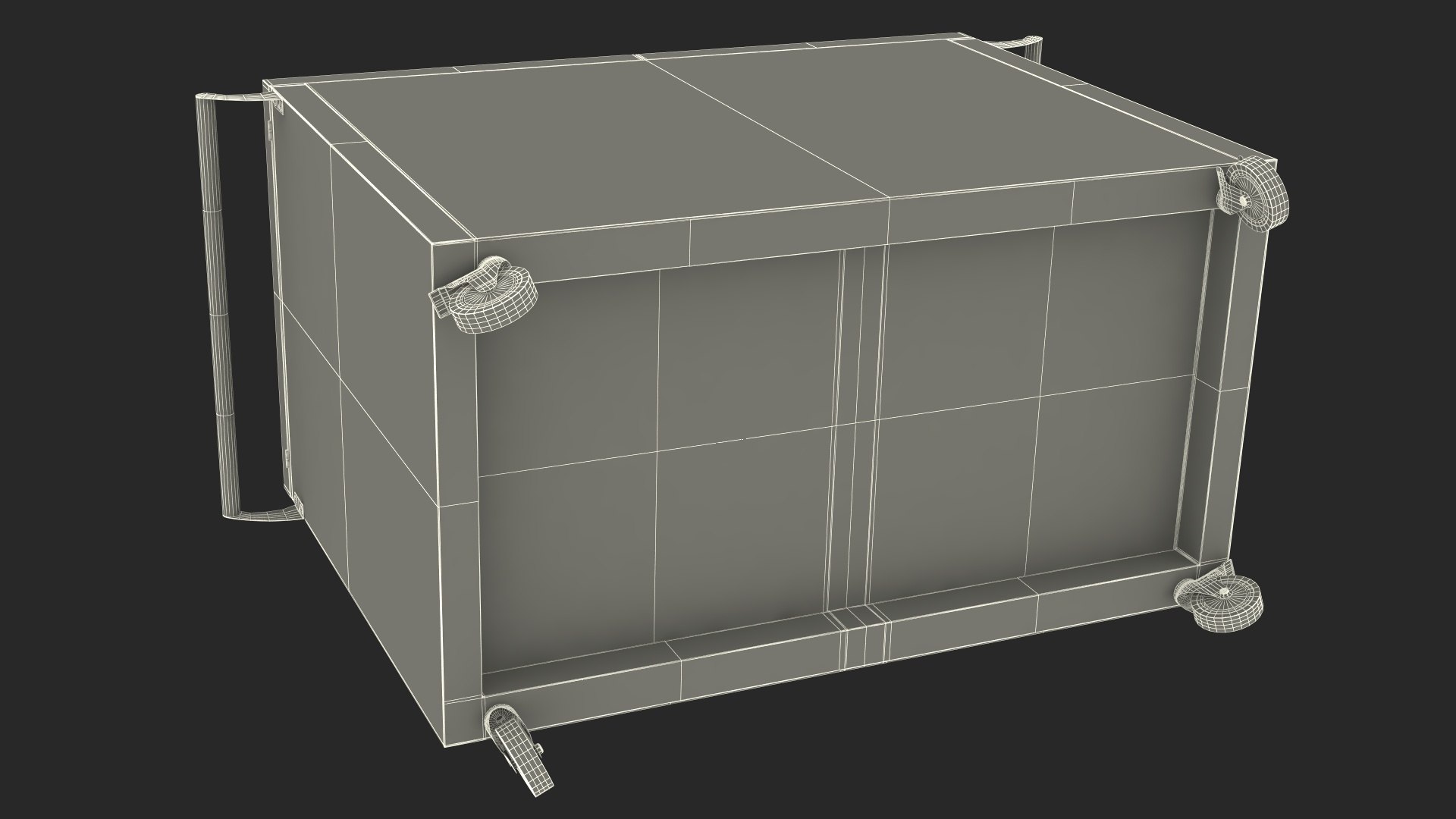 Stainless Steel Case Cart 3D Model - TurboSquid 2246270