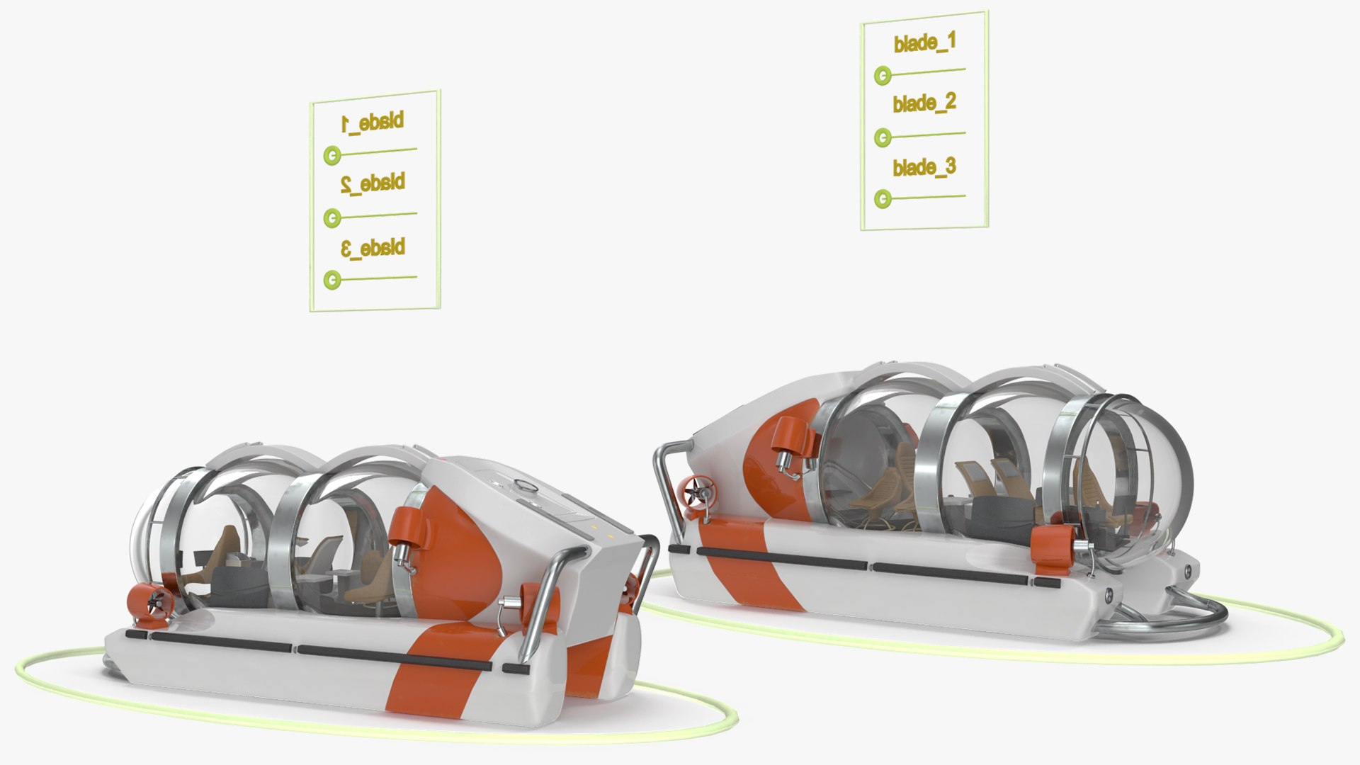 Small Personal Submarine Rigged 3D Model - TurboSquid 2206775
