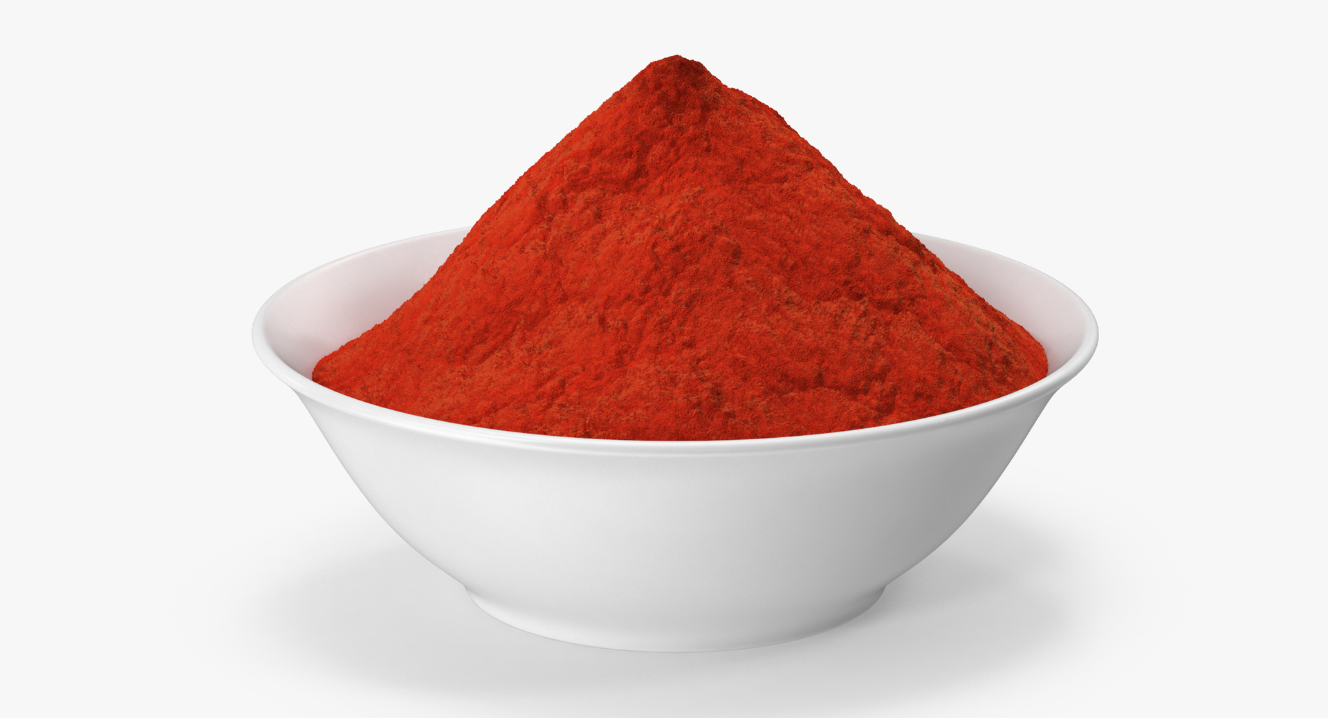3d bowl red curry powder model