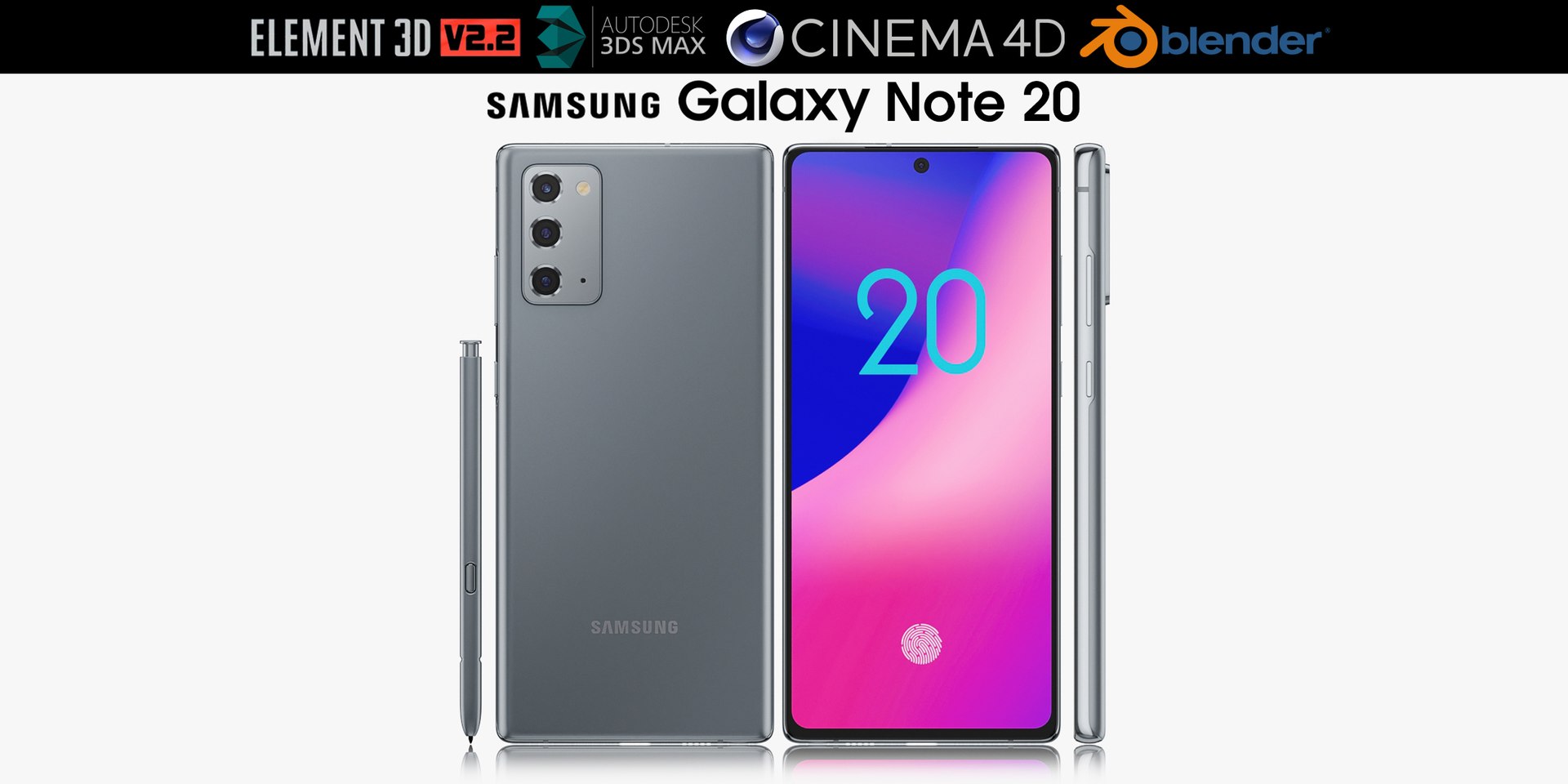 3D Samsung Galaxy Note 20 - TurboSquid 1595693