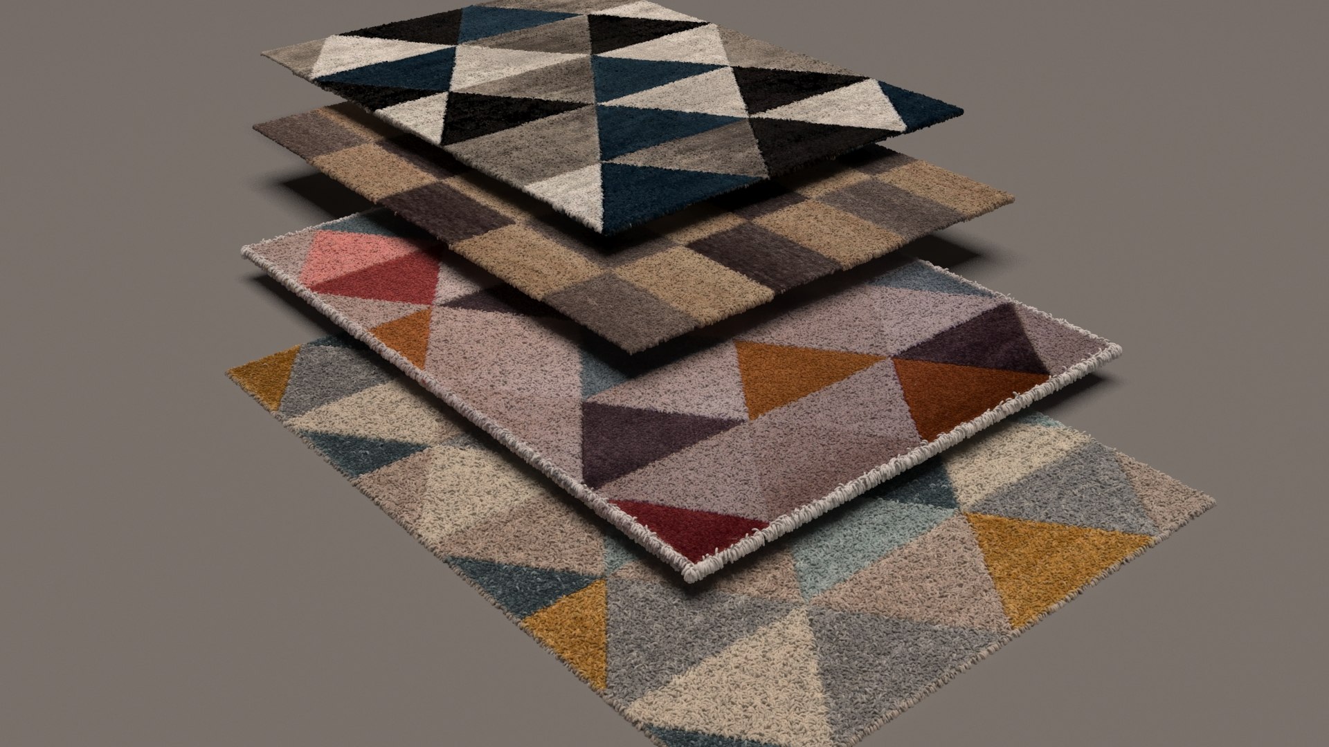 3D modern carpets - TurboSquid 1617440