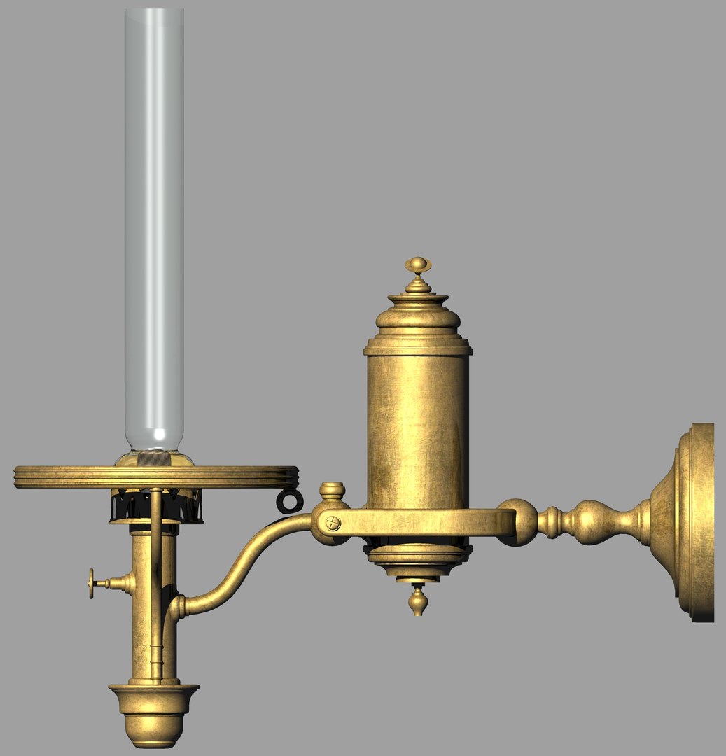 3D gas lamp model - TurboSquid 1376332
