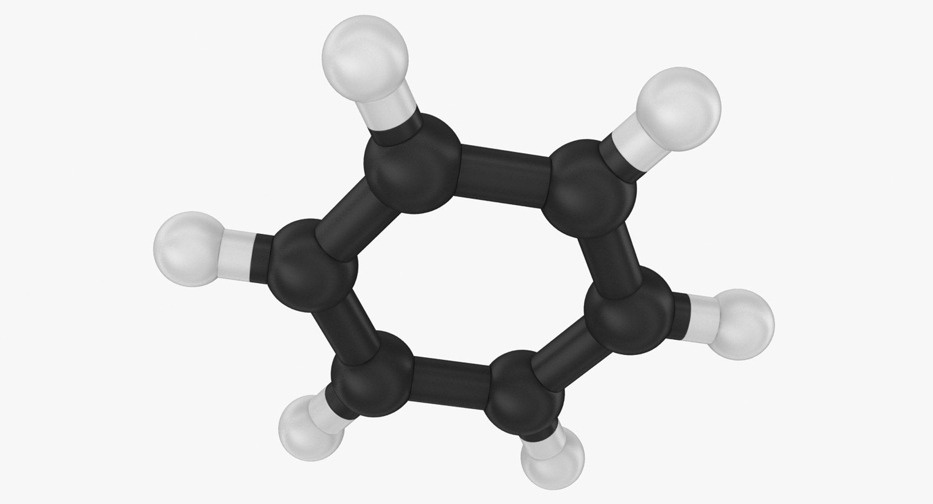 Benzene Scanline Ready 3d Model