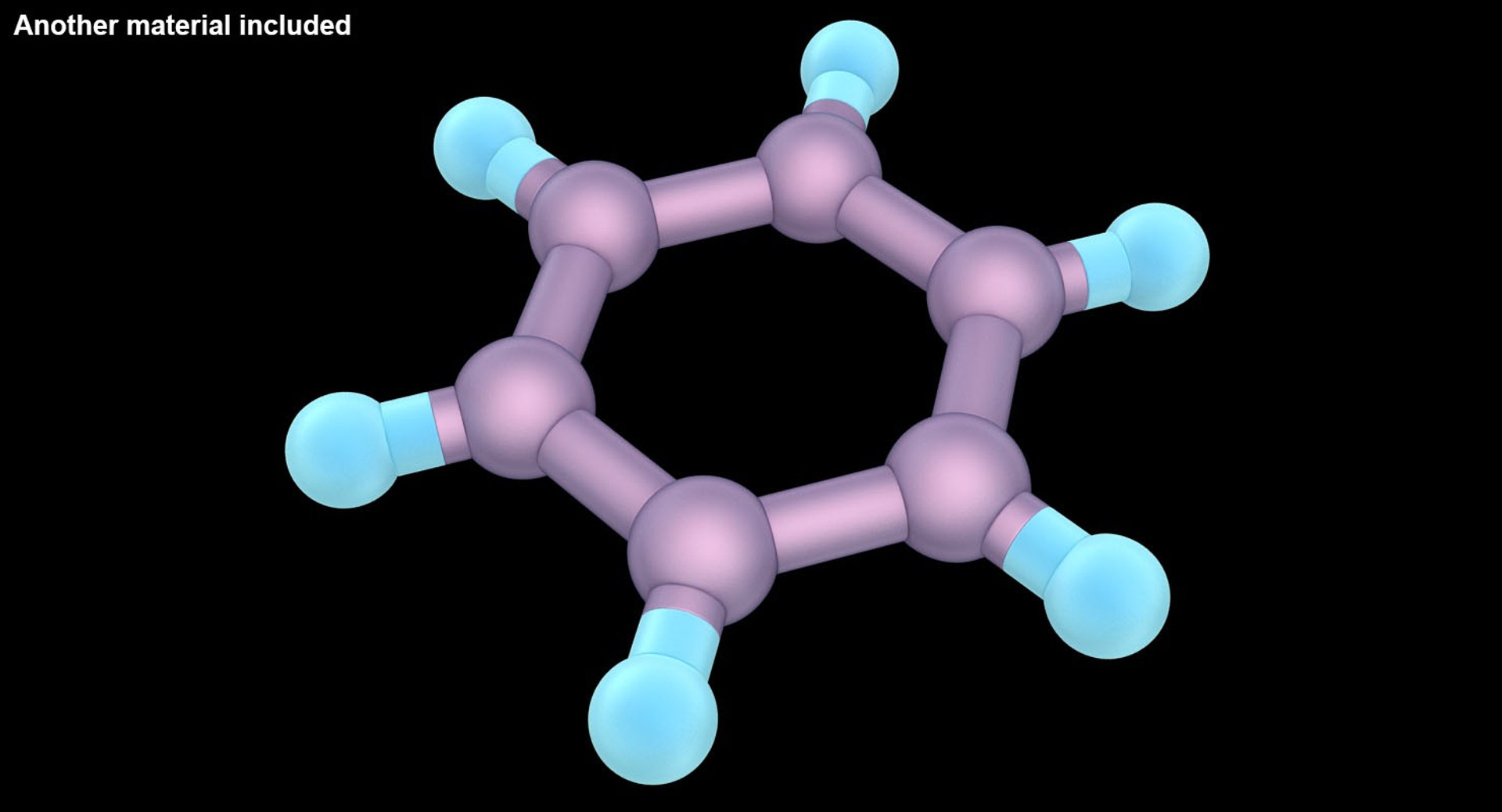 Benzene Scanline Ready 3d Model