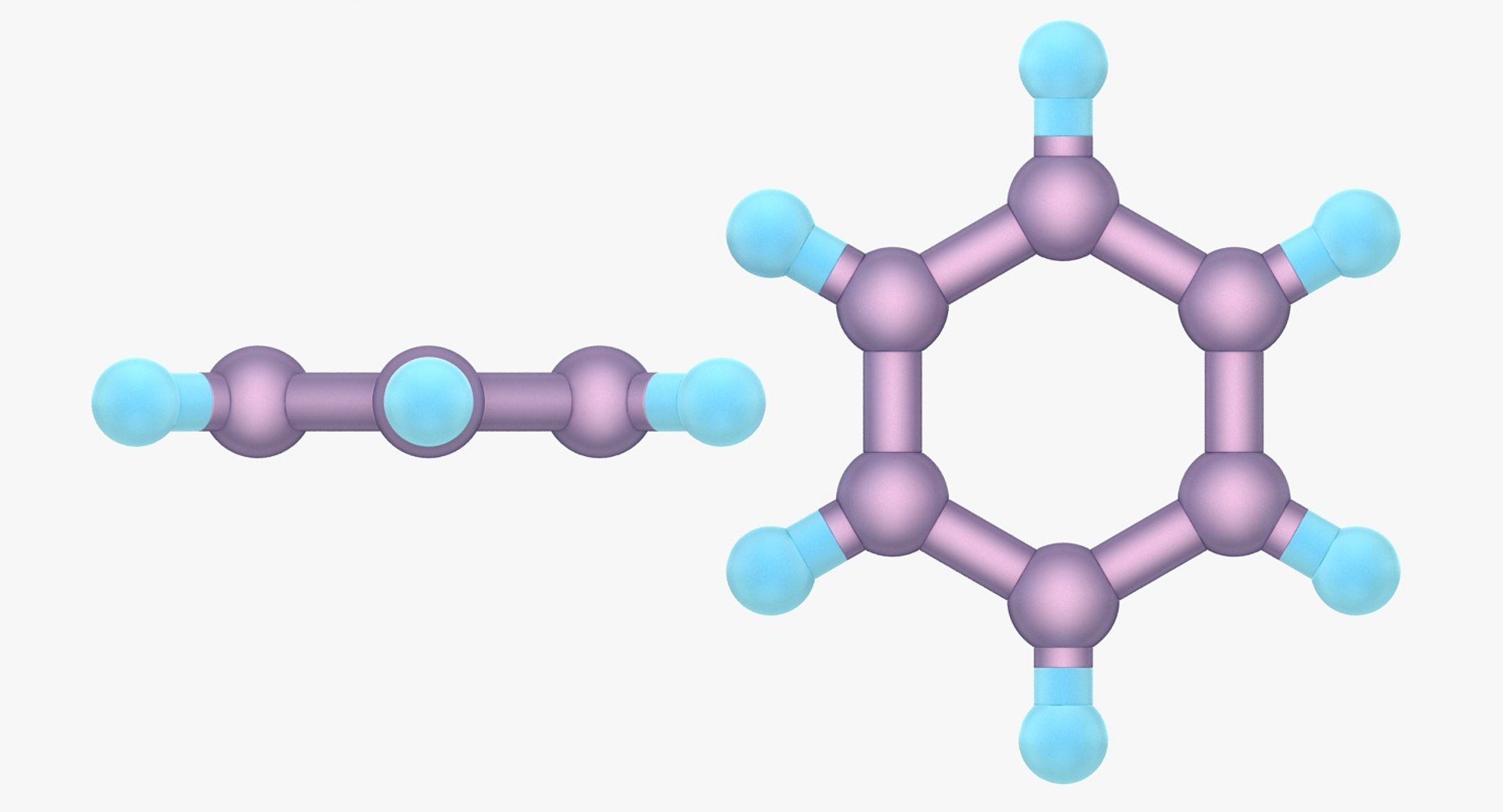 Benzene Scanline Ready 3d Model