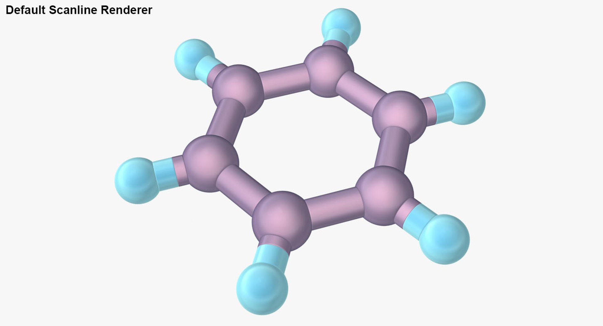 Benzene Scanline Ready 3d Model