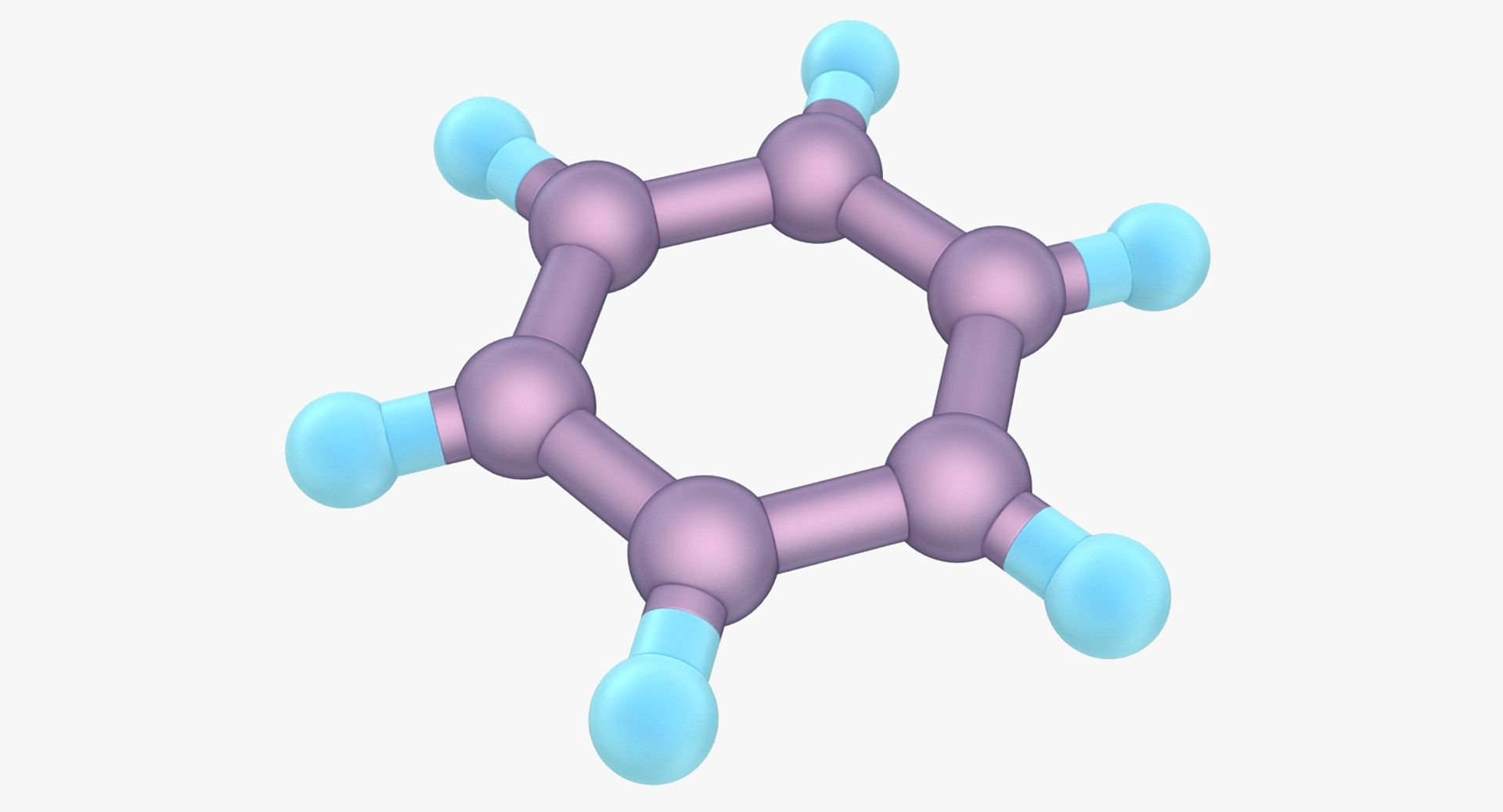 Benzene Scanline Ready 3d Model