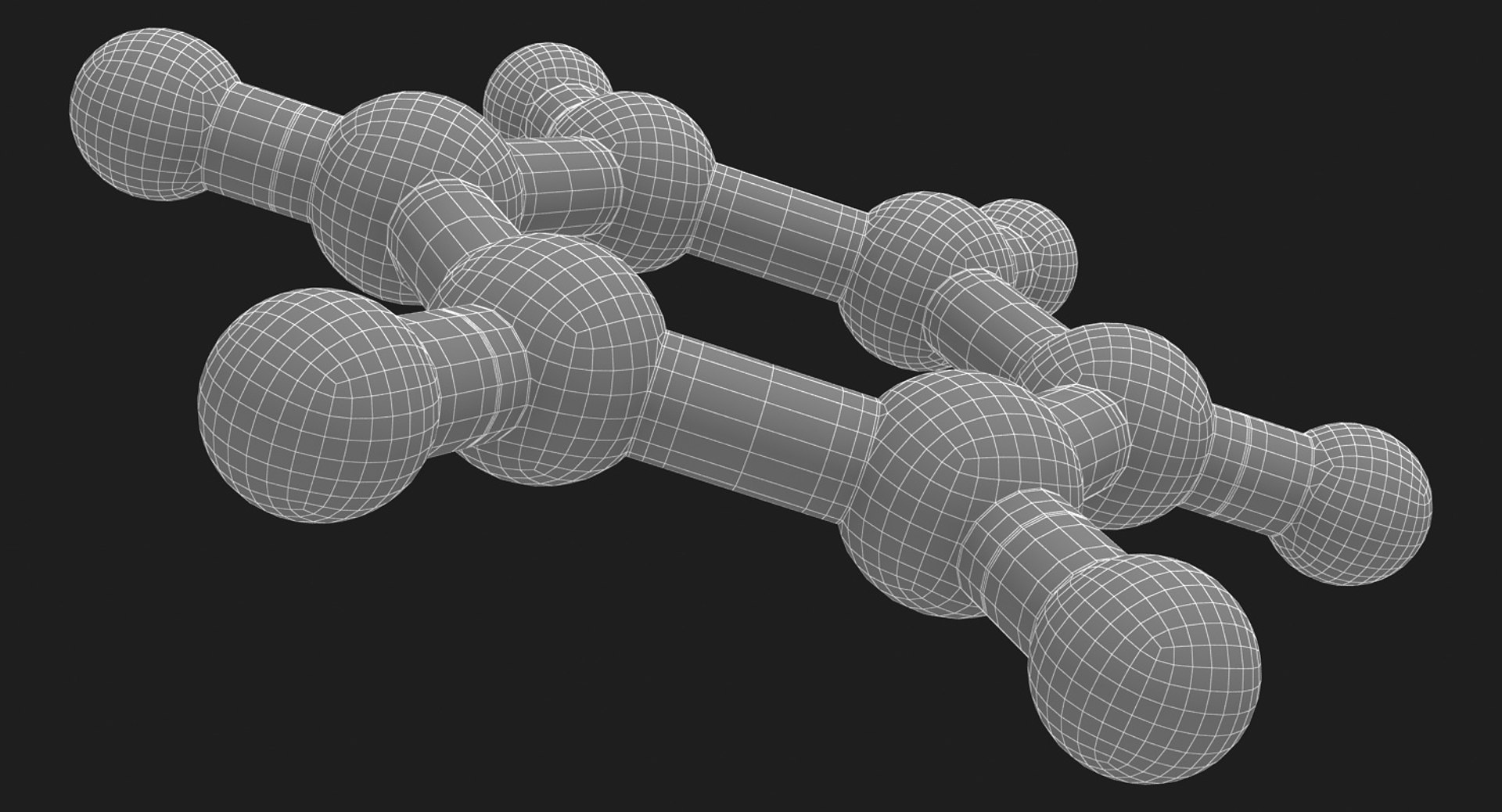 Benzene Scanline Ready 3d Model