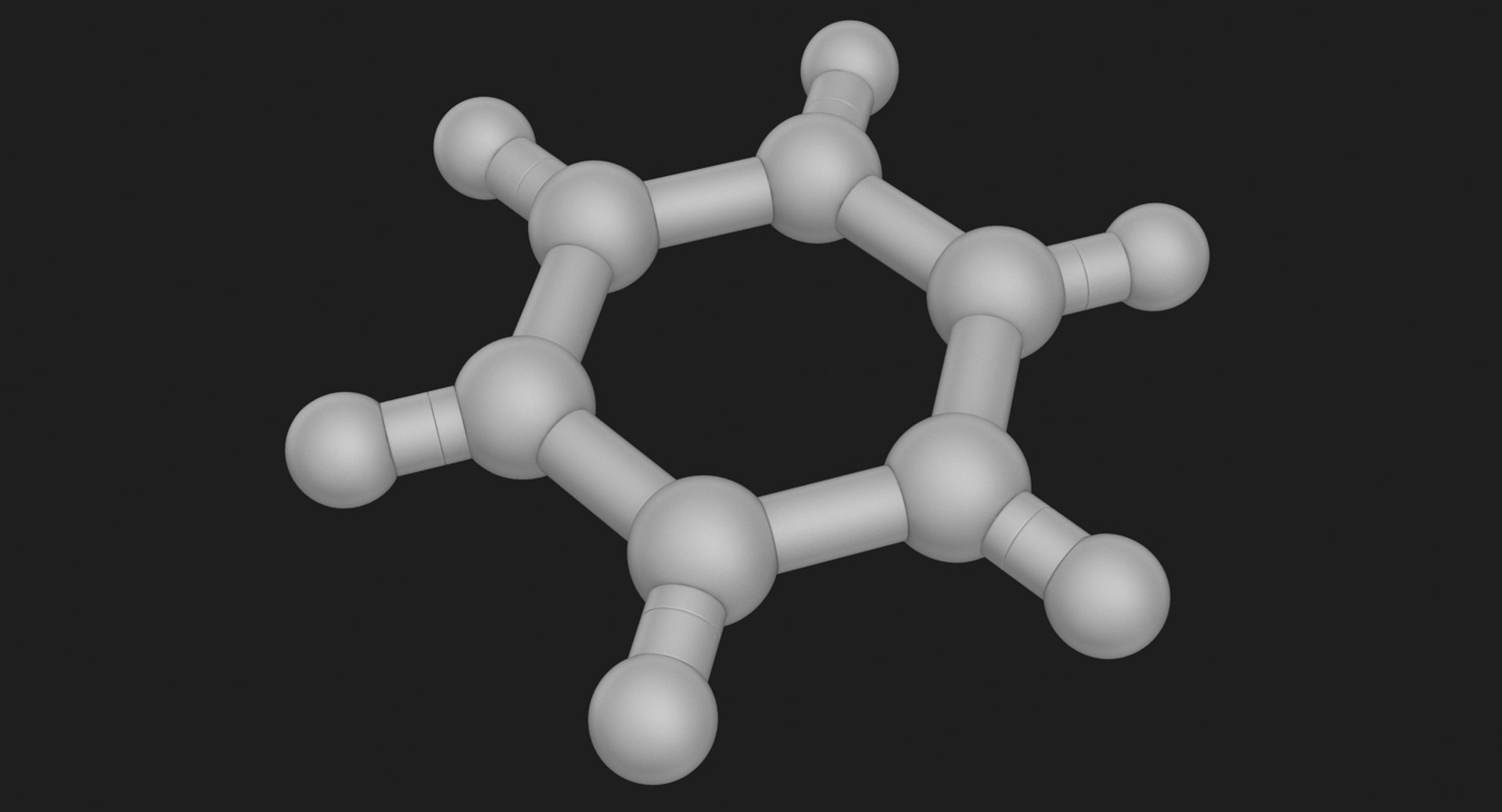 Benzene Scanline Ready 3d Model