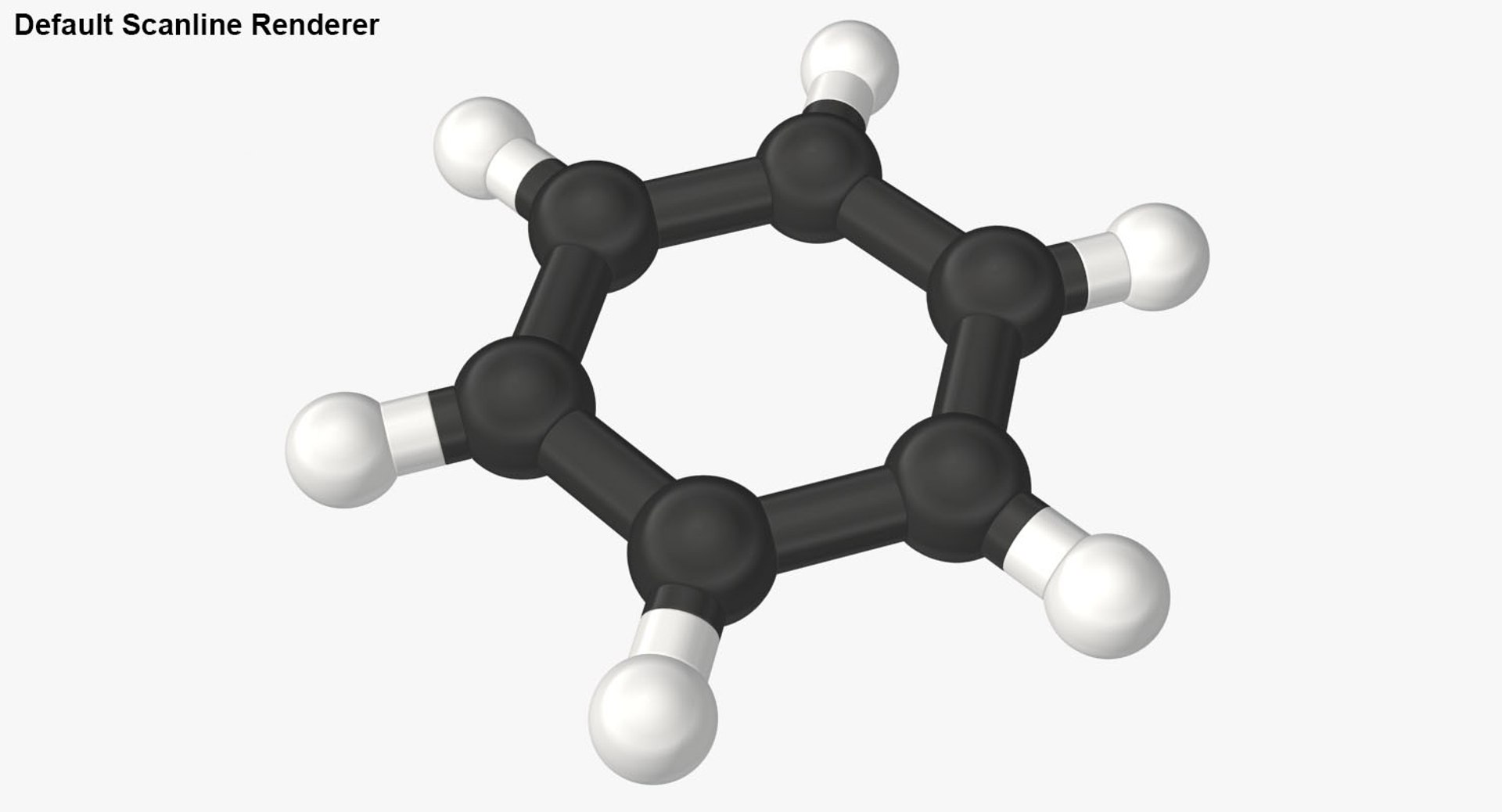 Benzene Scanline Ready 3d Model