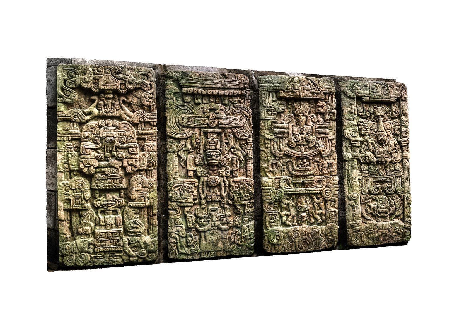 3D Walls Of Ancient Mayan Architecture Model - TurboSquid 2066451
