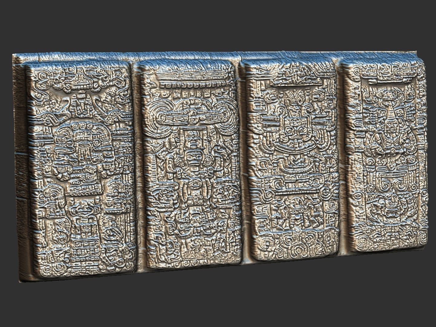 3D Walls Of Ancient Mayan Architecture Model - TurboSquid 2066451