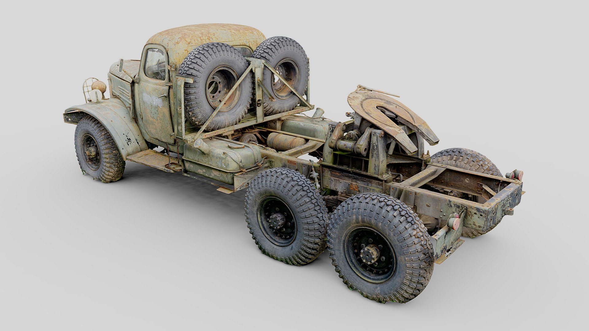 3D ZIL-157 Soviet Multi-purpose Military Truck - TurboSquid 2357015