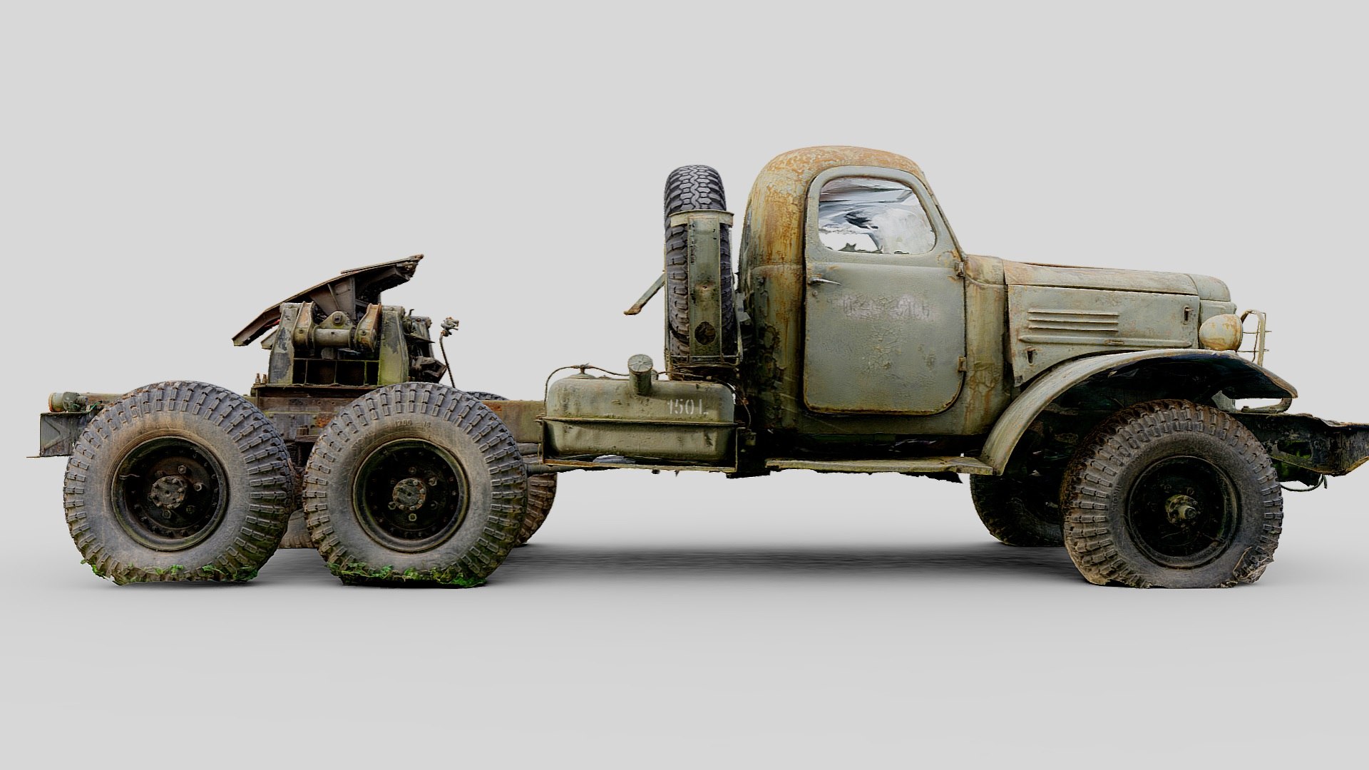 3D ZIL-157 Soviet Multi-purpose Military Truck - TurboSquid 2357015