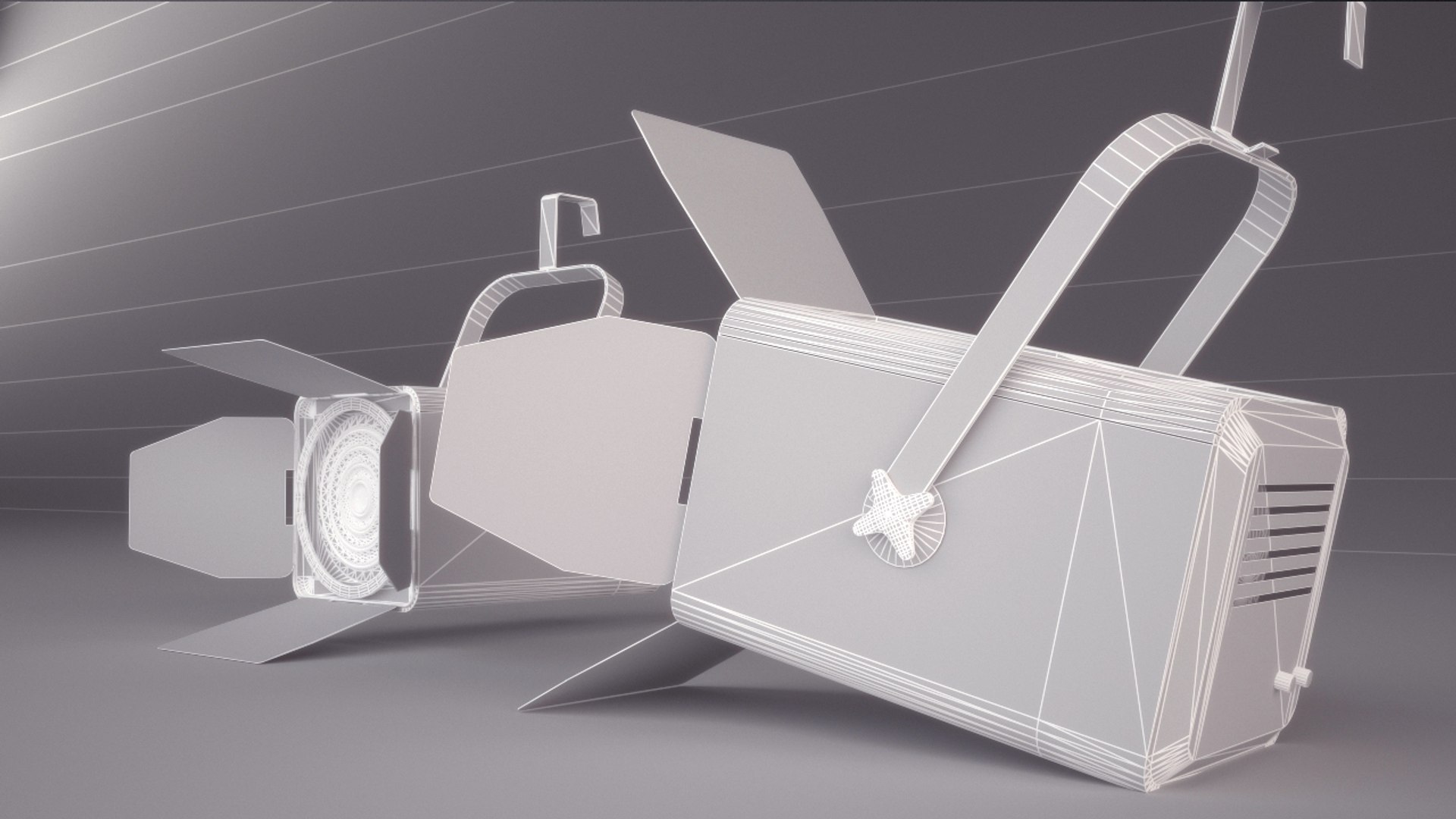 3d Model Of Stage Light