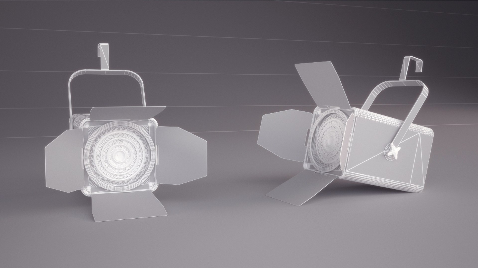 3d Model Of Stage Light