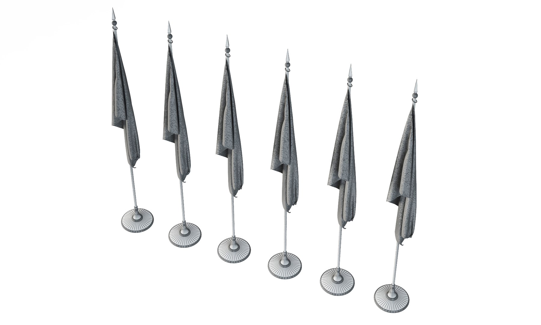 Flag stand 3D - TurboSquid 1345064