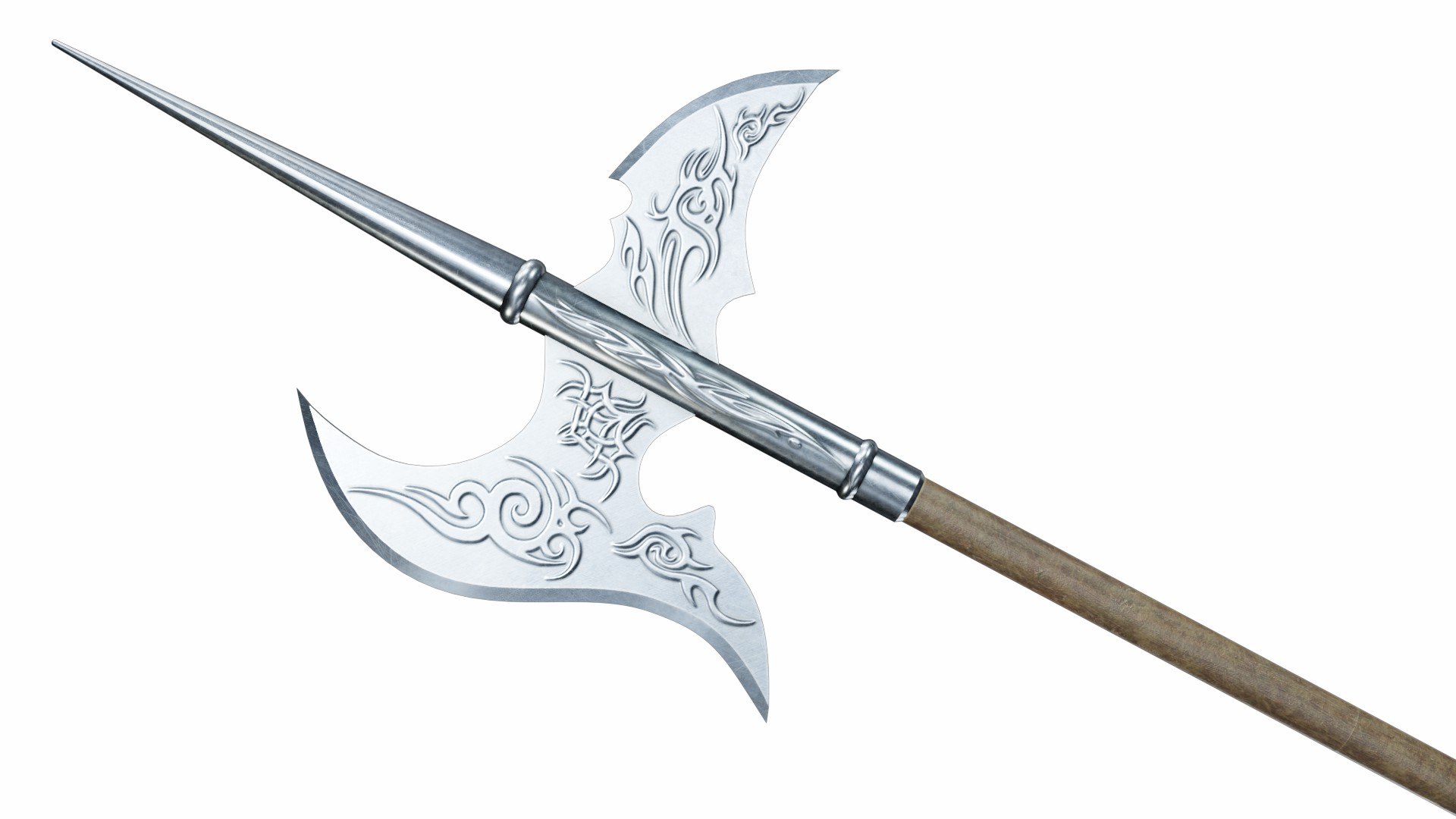 Silver Halberd 3D Model - TurboSquid 2090227