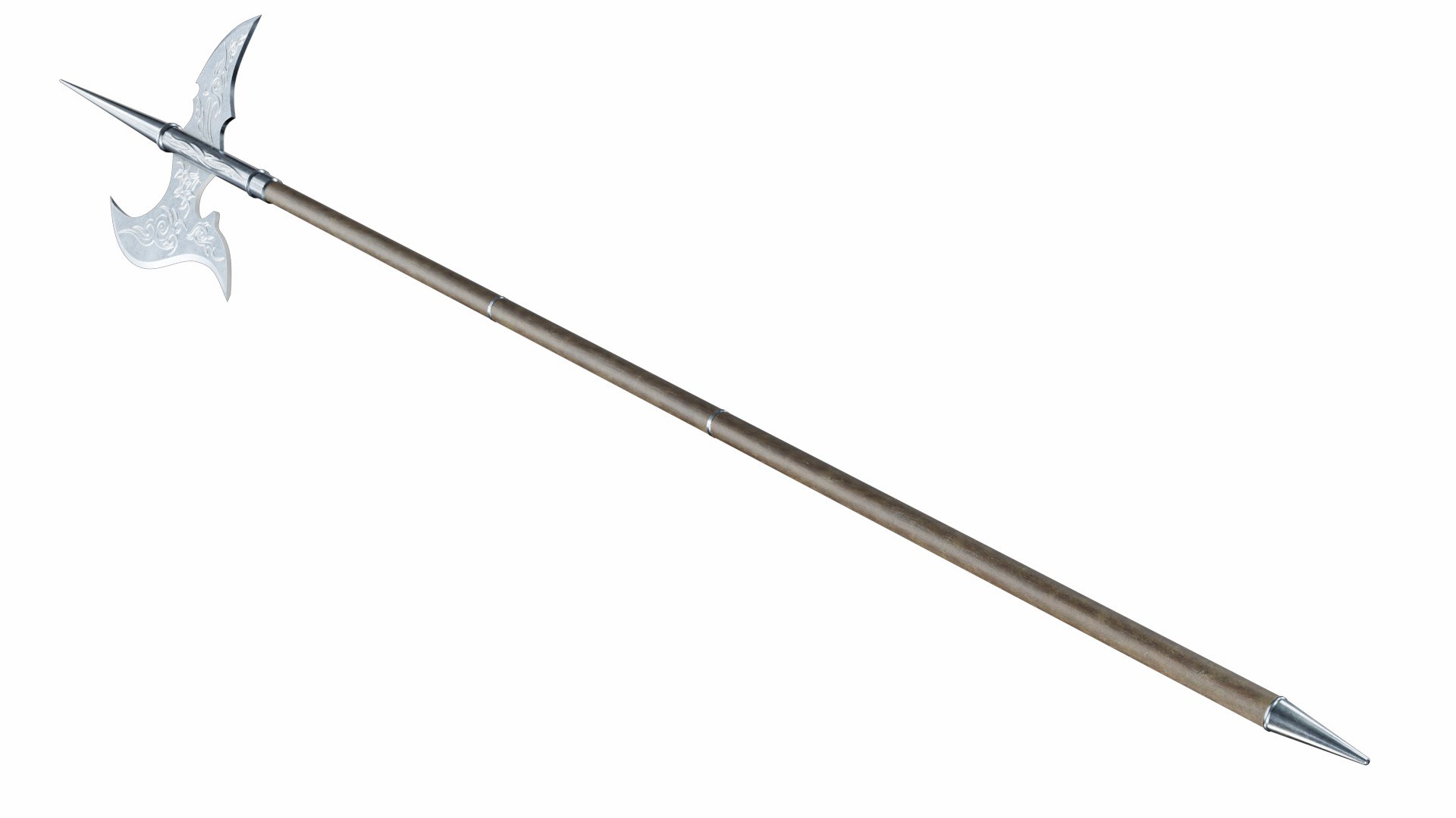 Silver Halberd 3D Model - TurboSquid 2090227