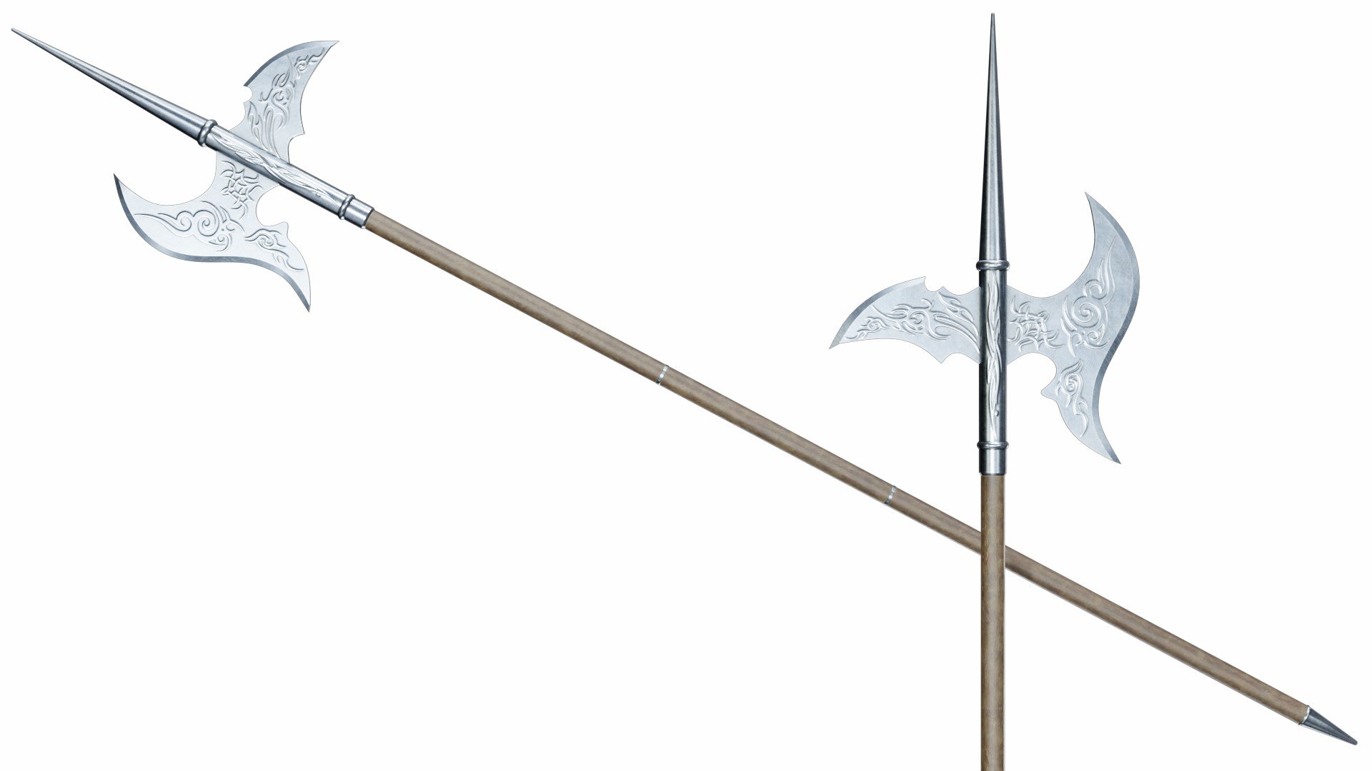 Silver Halberd 3D Model - TurboSquid 2090227