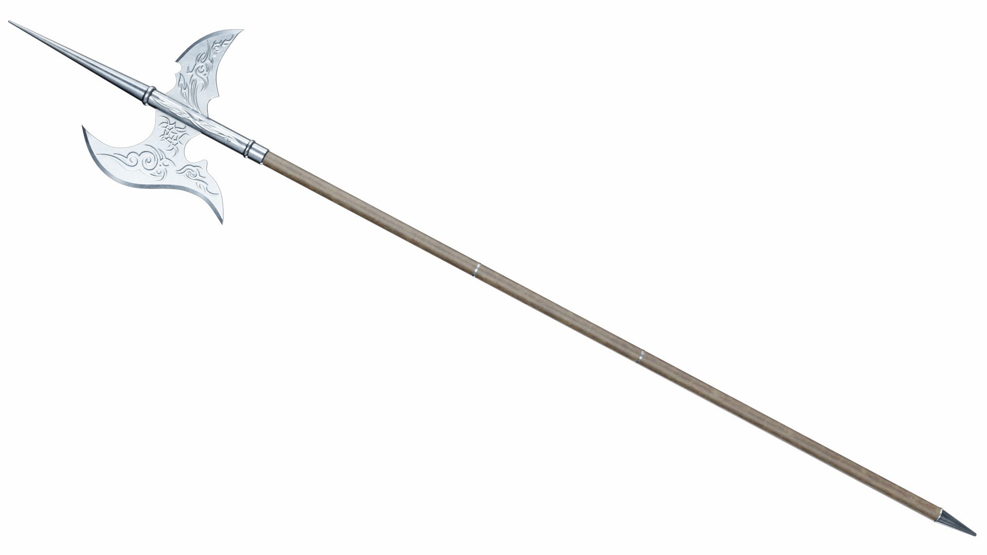 Silver Halberd 3D Model - TurboSquid 2090227