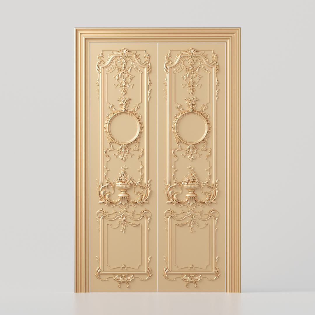 modelo 3d Modelo 3D en estilo rococó para CNC | Dr-012 - TurboSquid 1663301