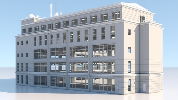 Office building interior exterior 3D - TurboSquid 1691062