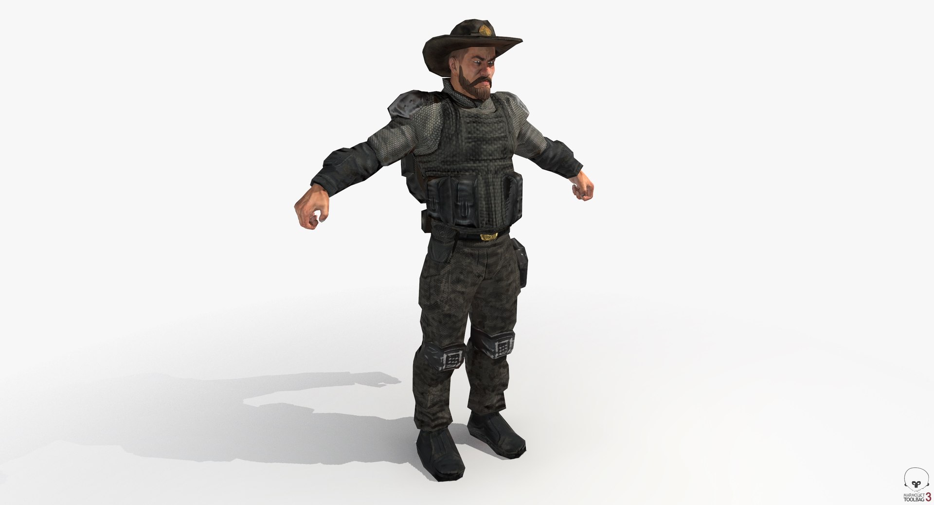fbx male rangers - wasteland