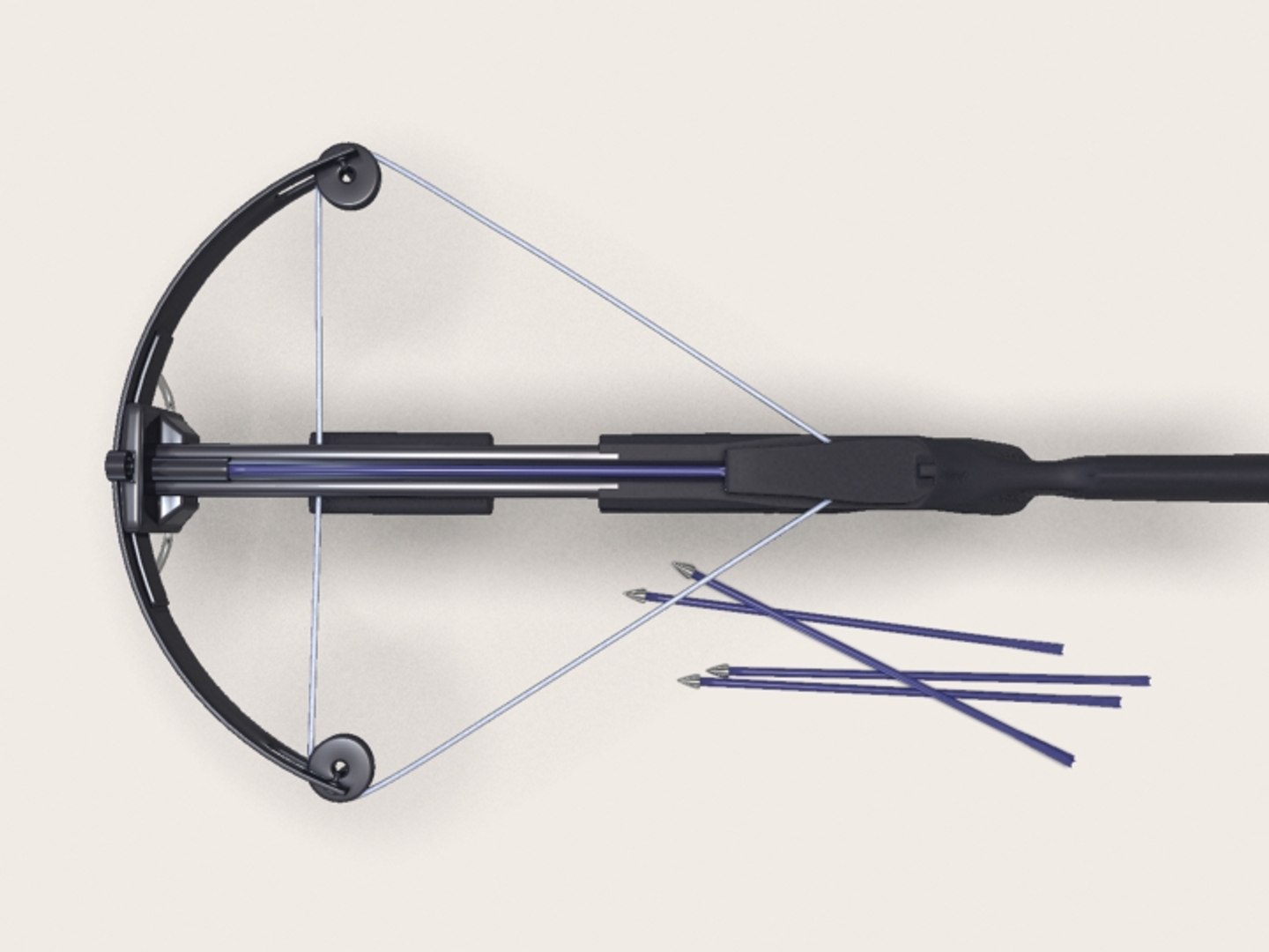 Rifle Bow Animation 3d 3ds