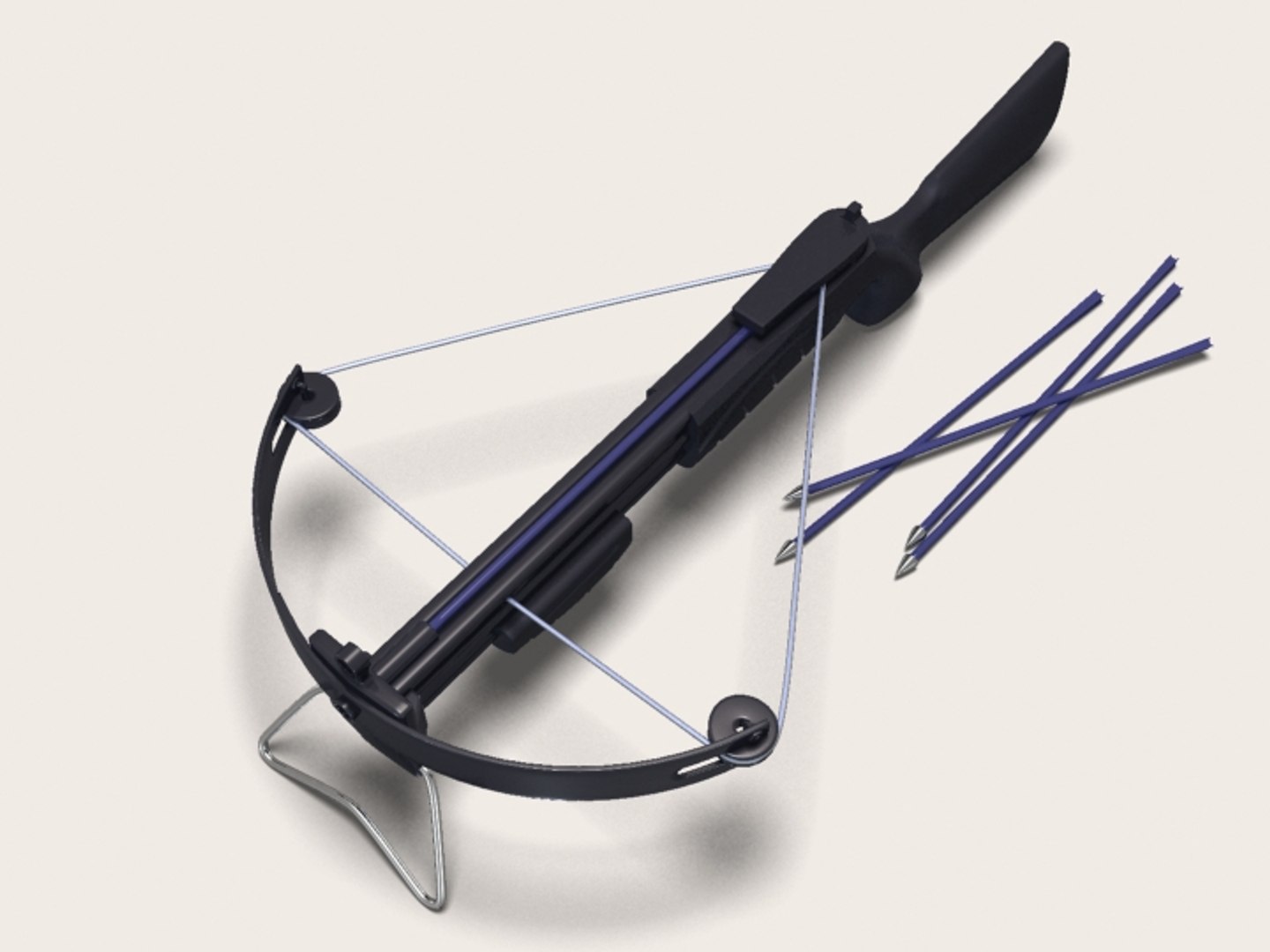 Rifle Bow Animation 3d 3ds